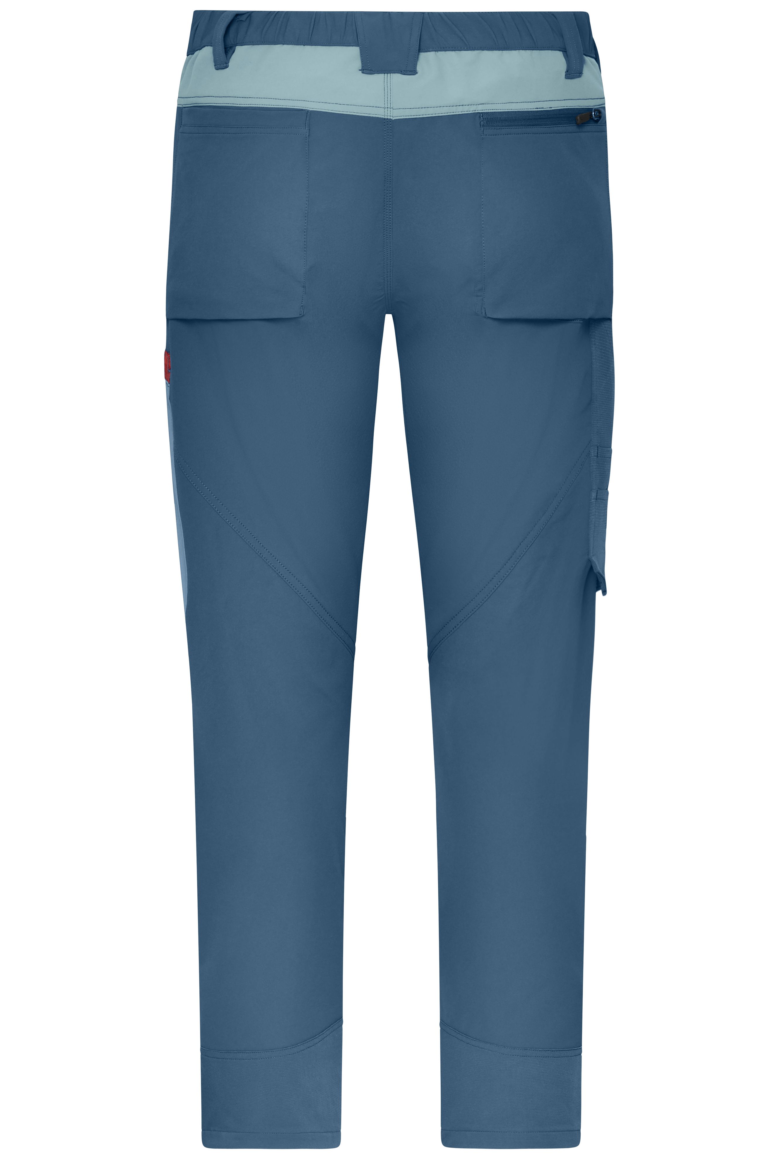 Unisex Workwear Pants (All-Season) 4-Way Stretch Deep-blue/steel-blue ...