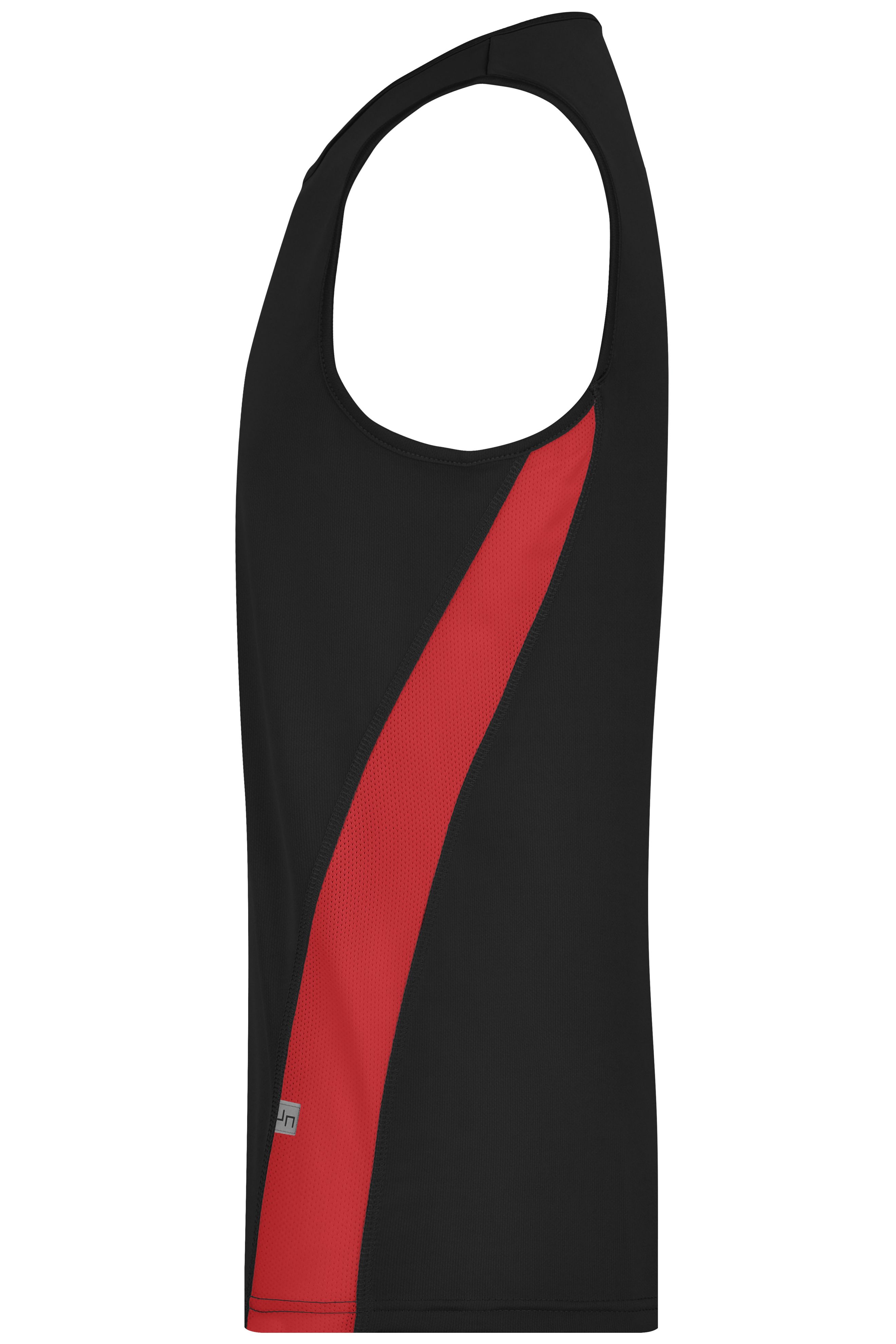Herren Men's Running Tank Black/red-Daiber