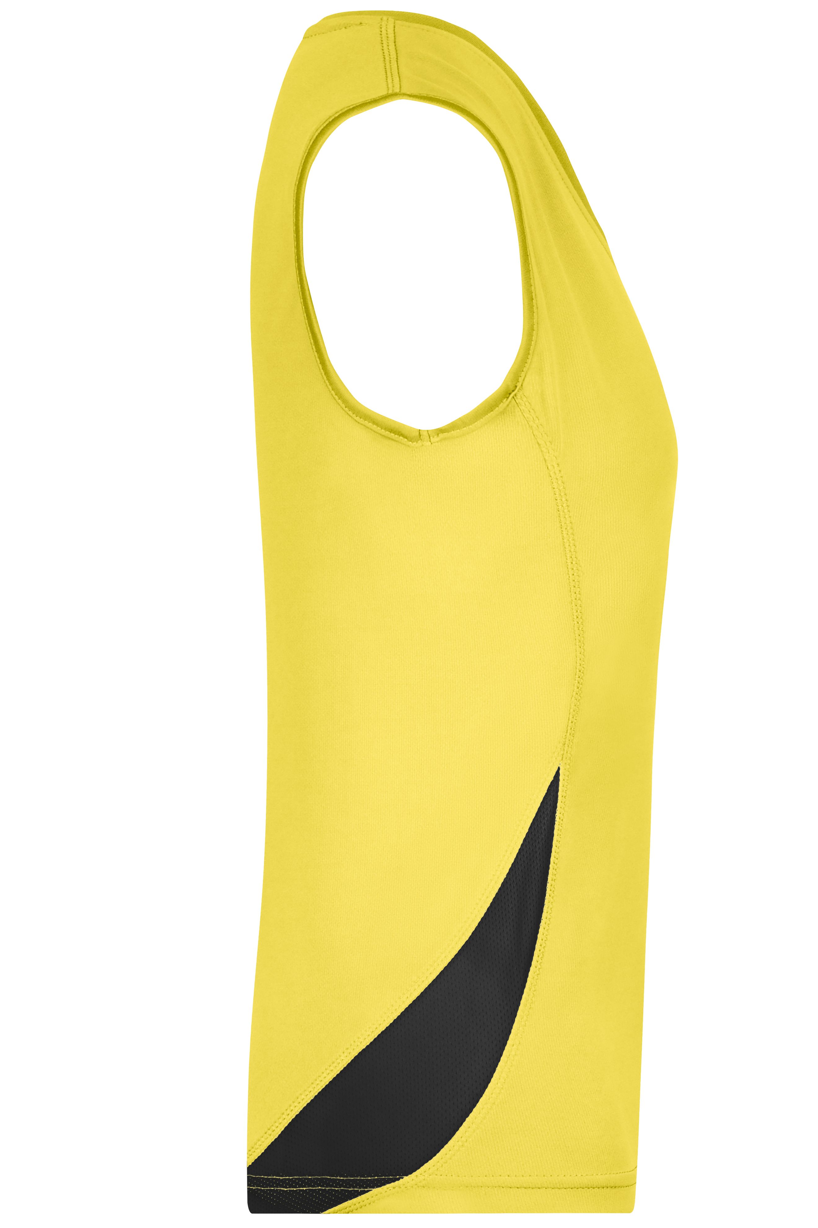 Ladies Ladies' Running Tank Yellow/black-Daiber