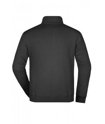 Unisex Round-Neck Zip Black-Daiber