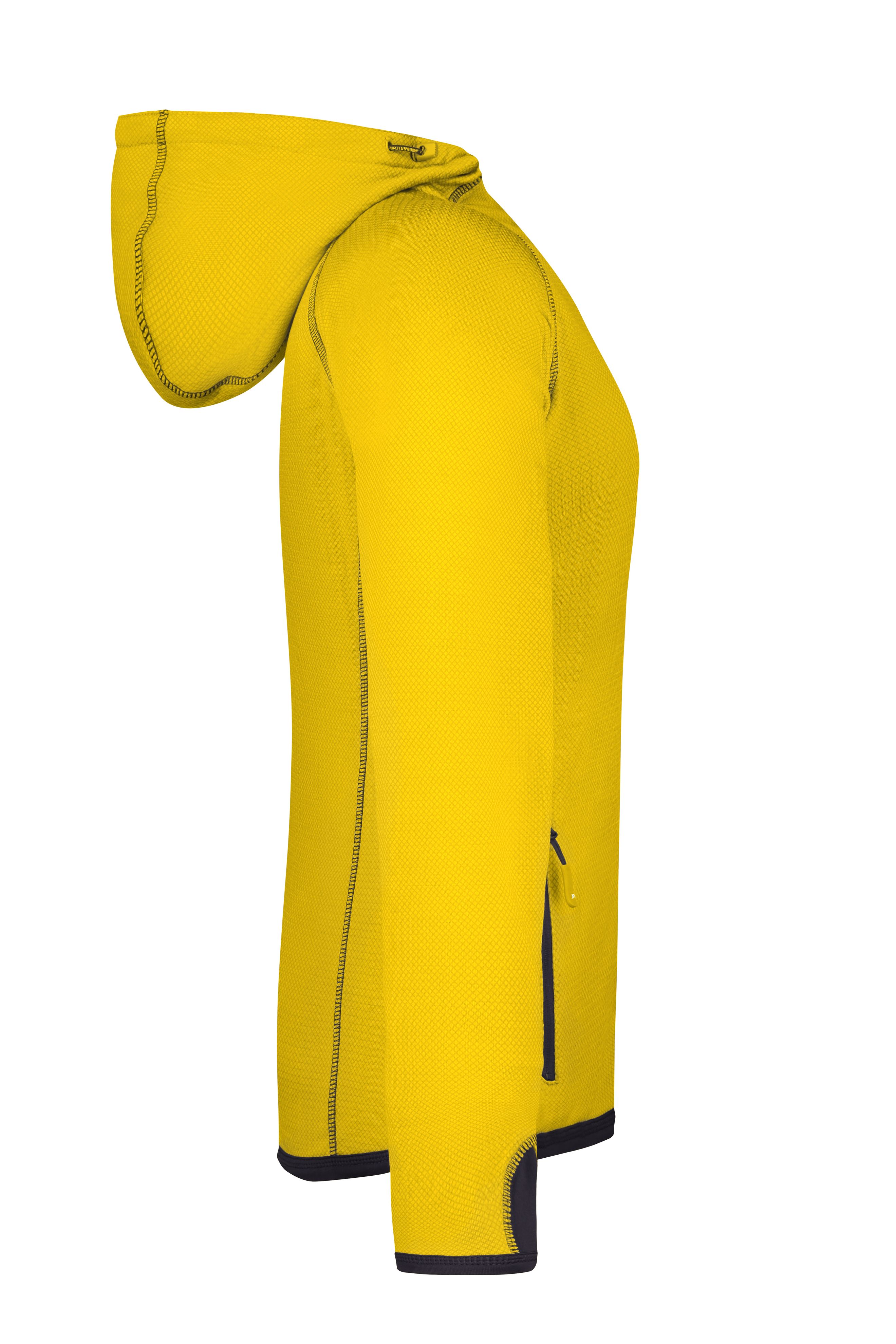 Ladies Ladies Hooded Fleece Yellow Carbon Daiber