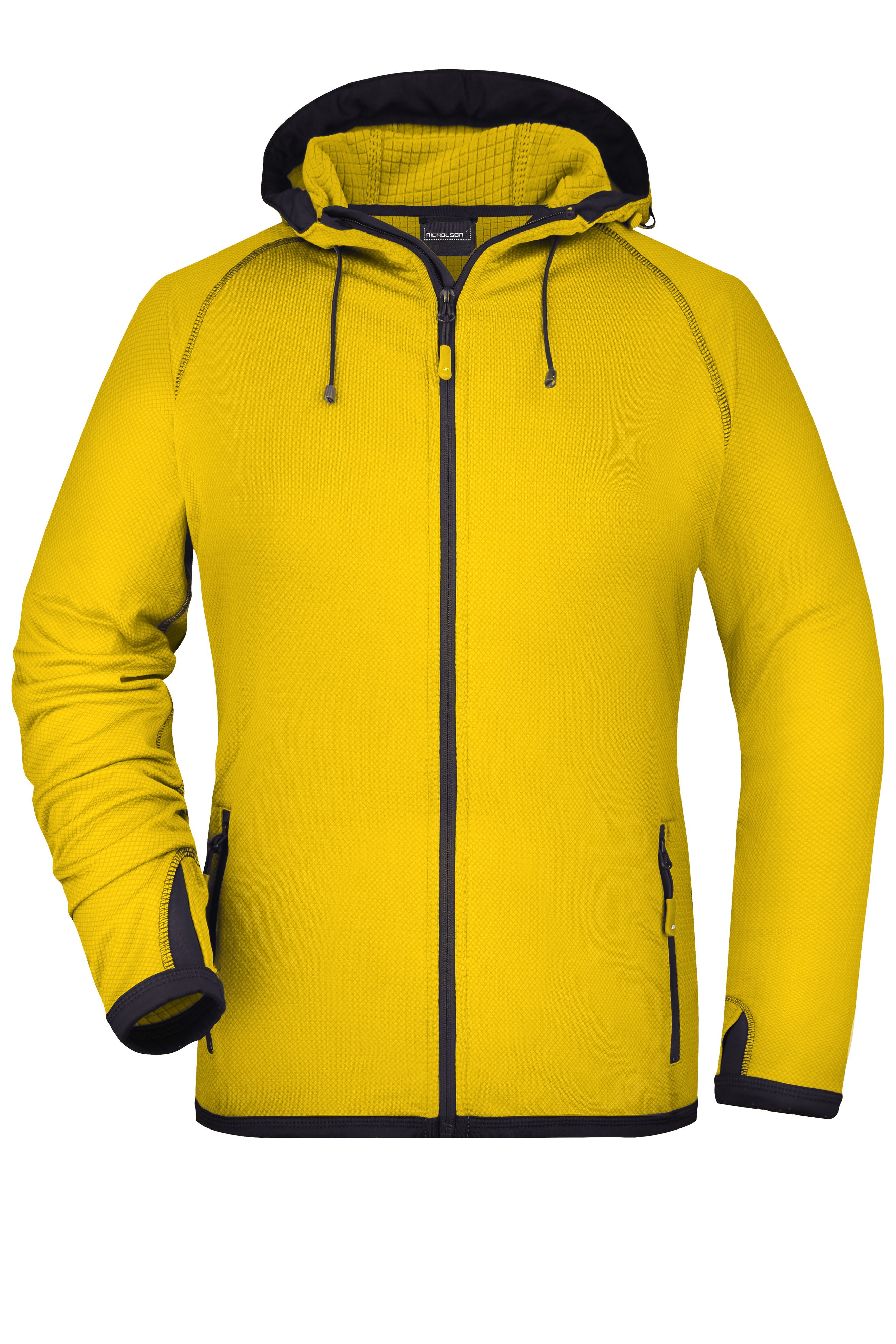 Ladies Ladies Hooded Fleece Yellow Carbon Daiber