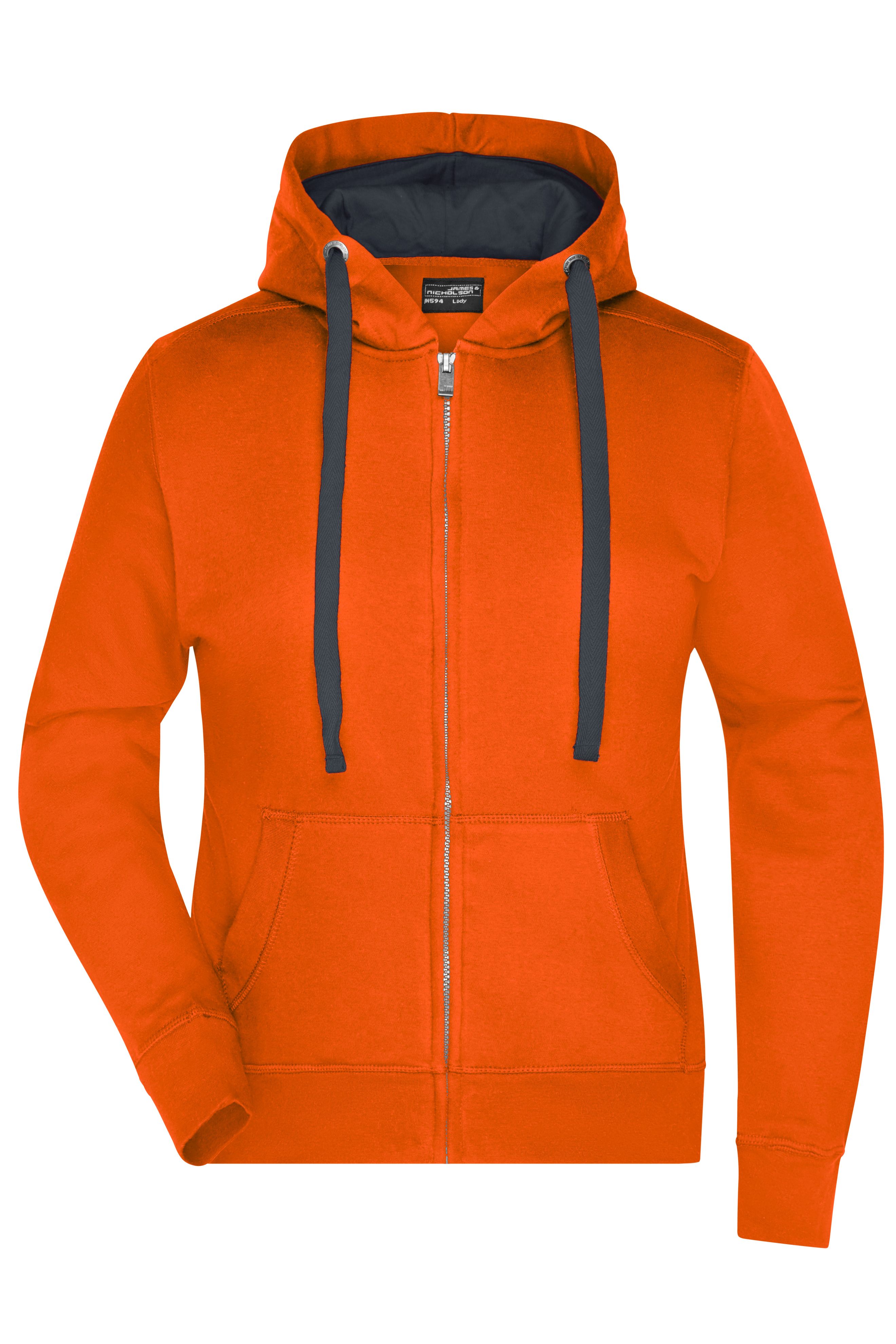 Ladies Ladies' Hooded Jacket Dark-orange/carbon-Daiber