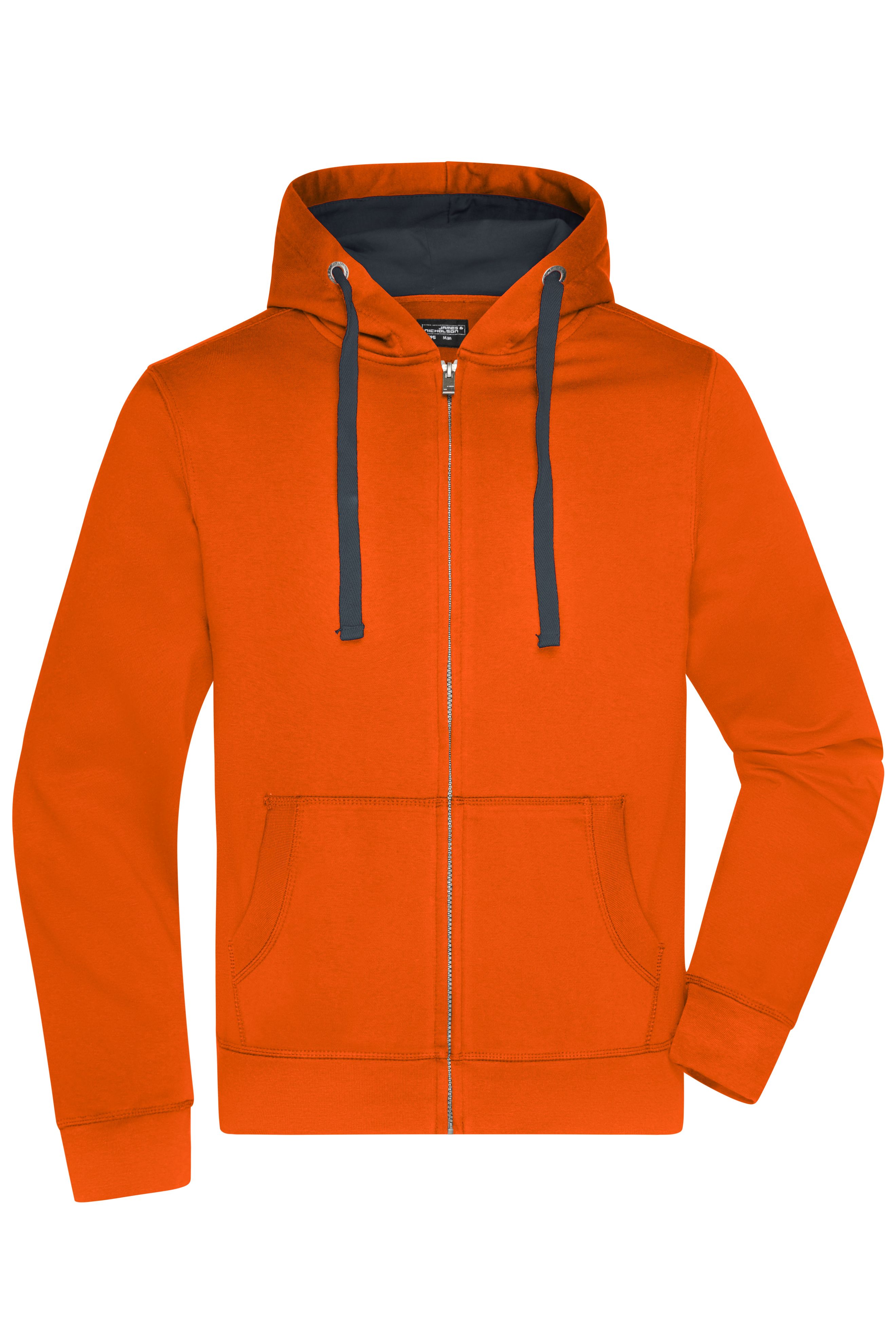 Herren Men's Hooded Jacket Dark-orange/carbon-Daiber