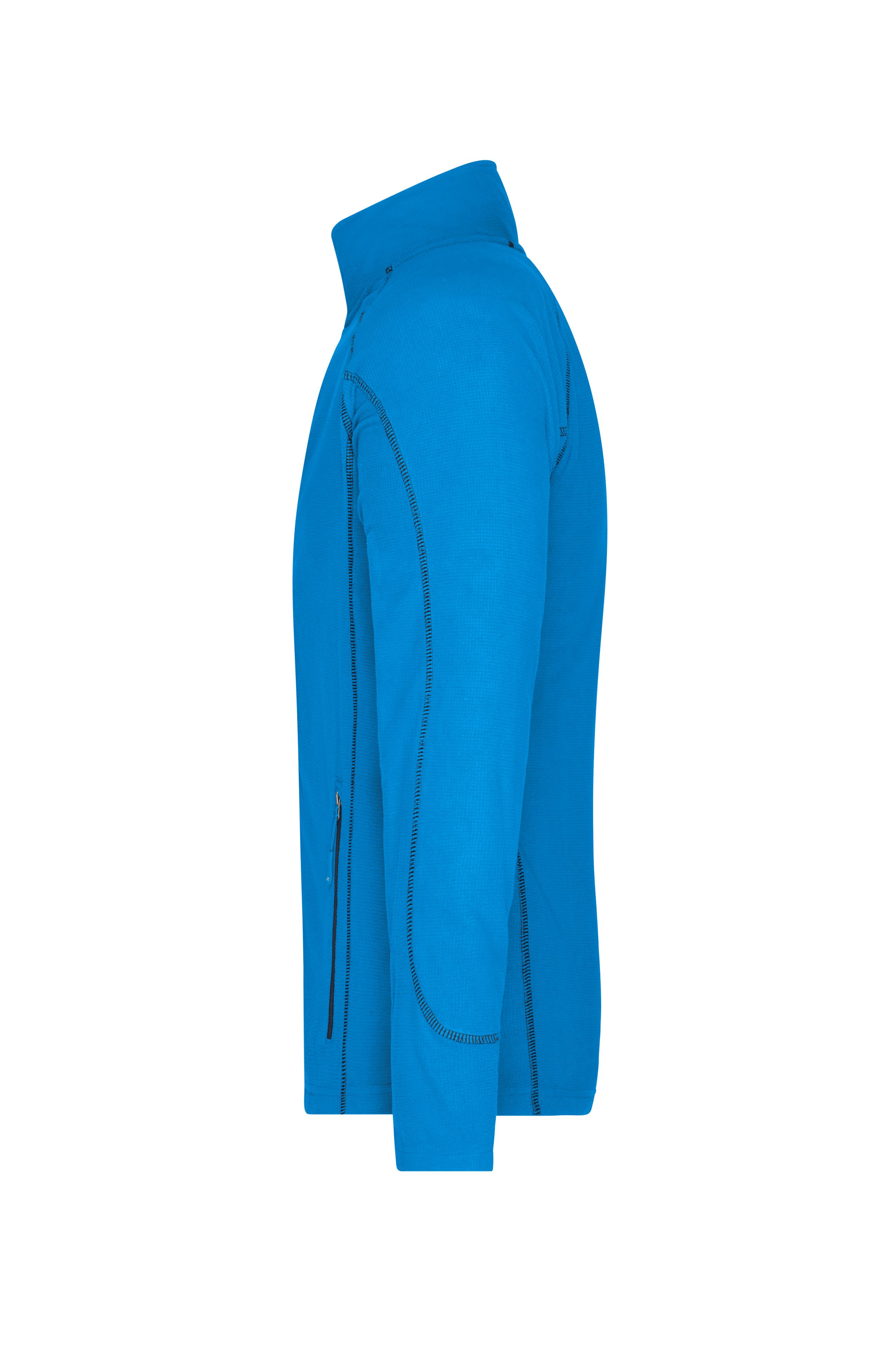 Men Men's Structure Fleece Jacket Aqua/navy-Daiber