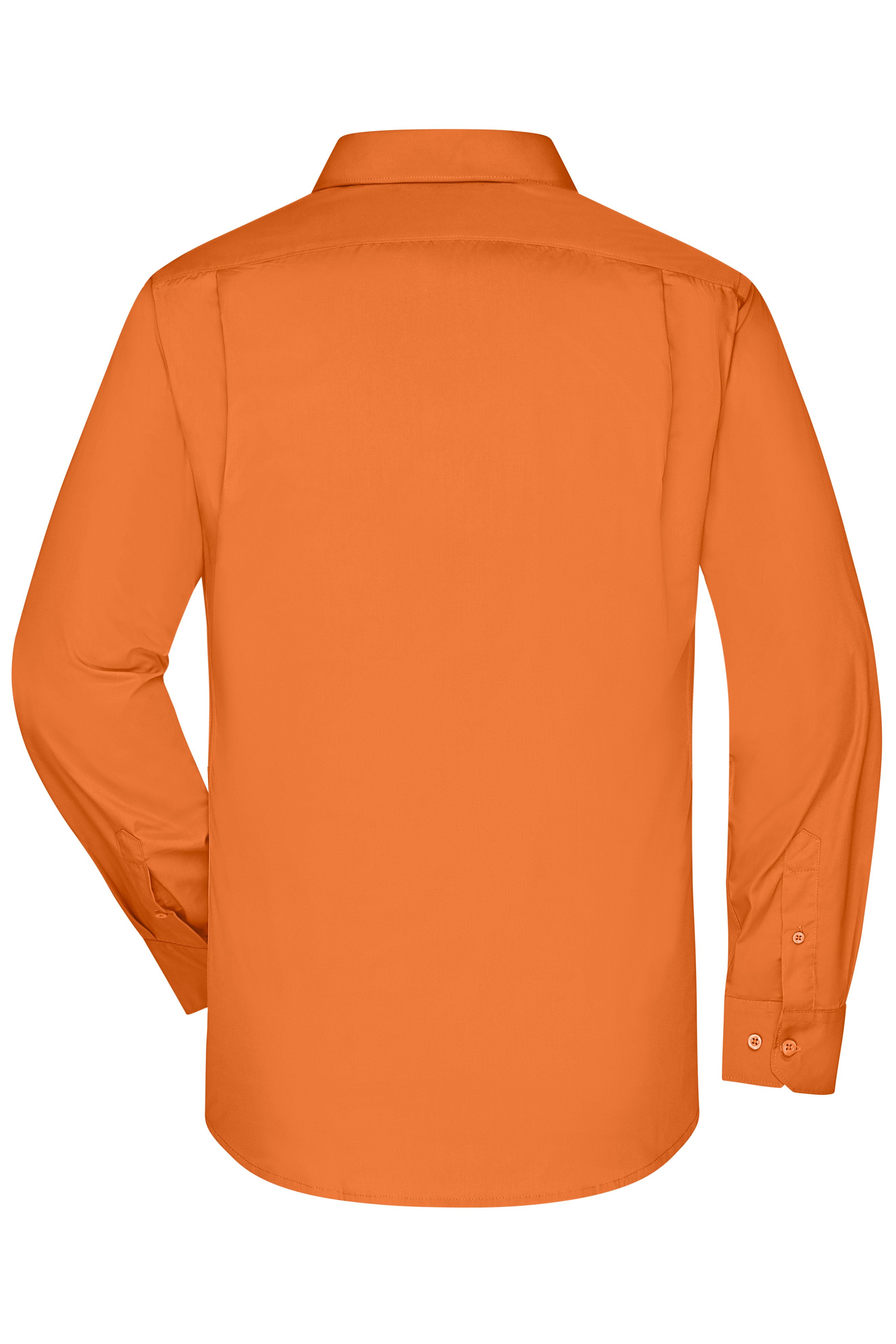 Men Men's Business Shirt Long-Sleeved Orange-Daiber