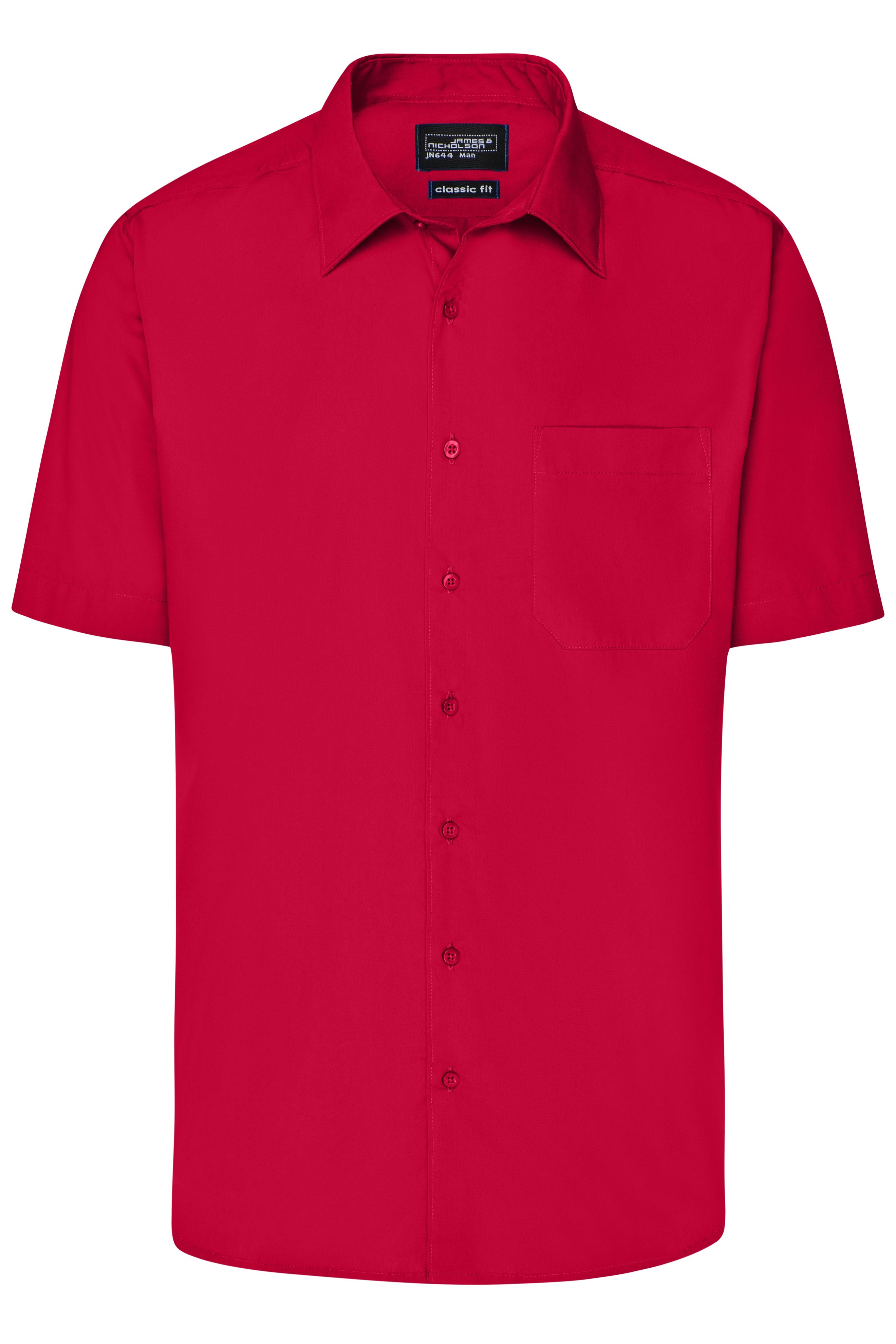 Homme Chemise homme "Business" manches courtes Rouge-Daiber