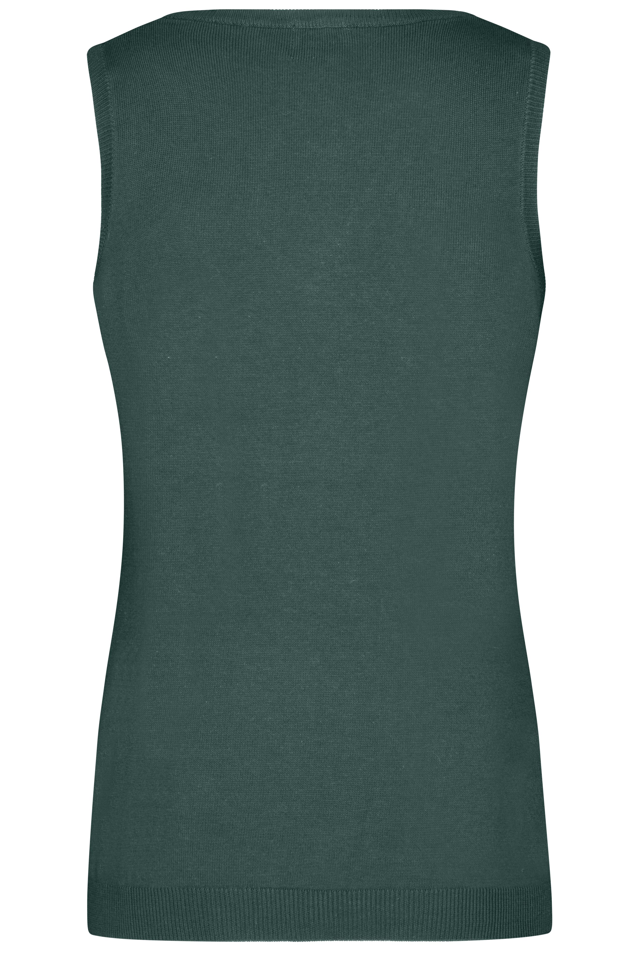Femme Pull sans manches col V femme Vert-forêt-Daiber