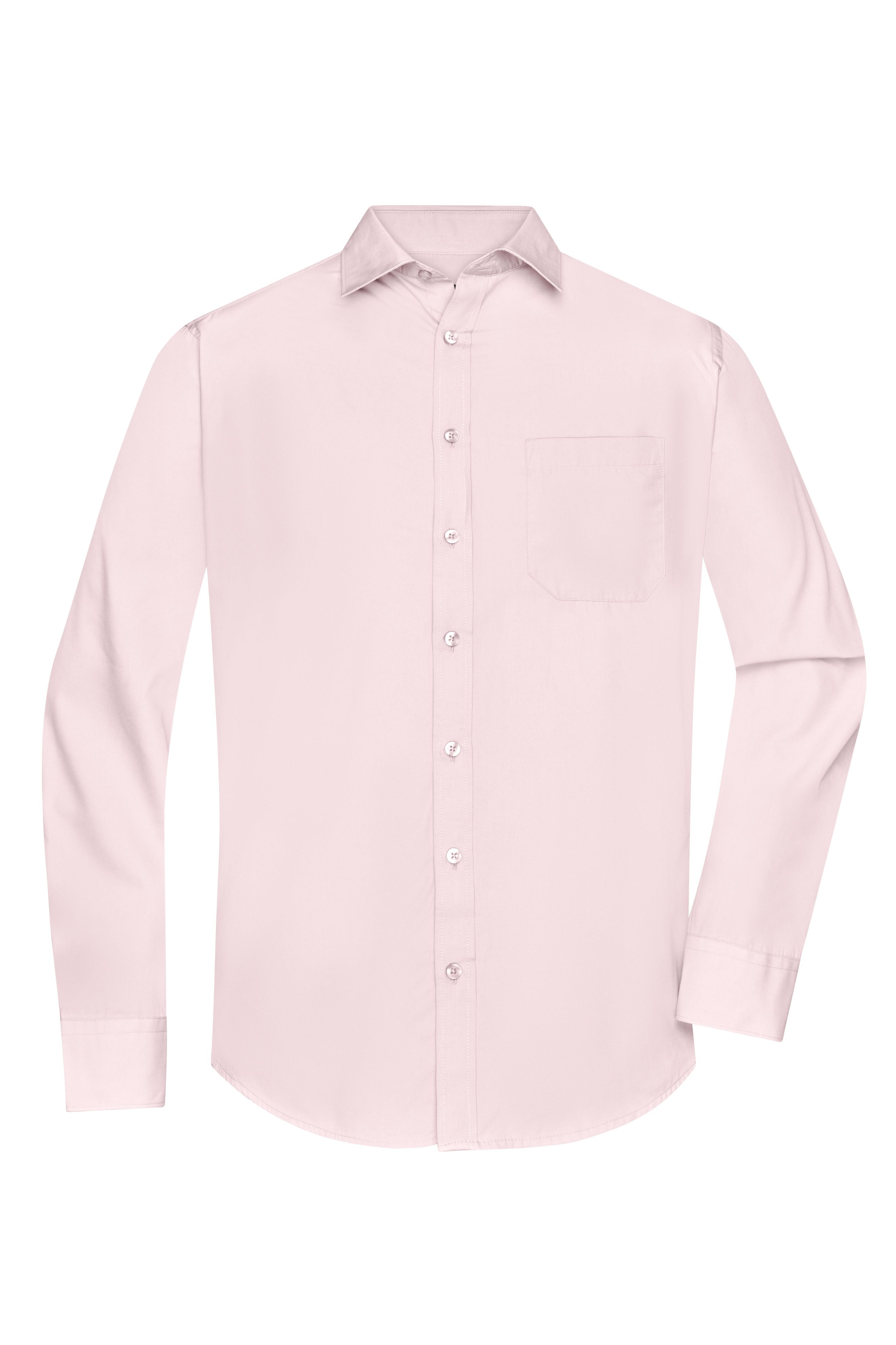 Homme Chemise homme à manches longues en popeline Rose clair-Daiber