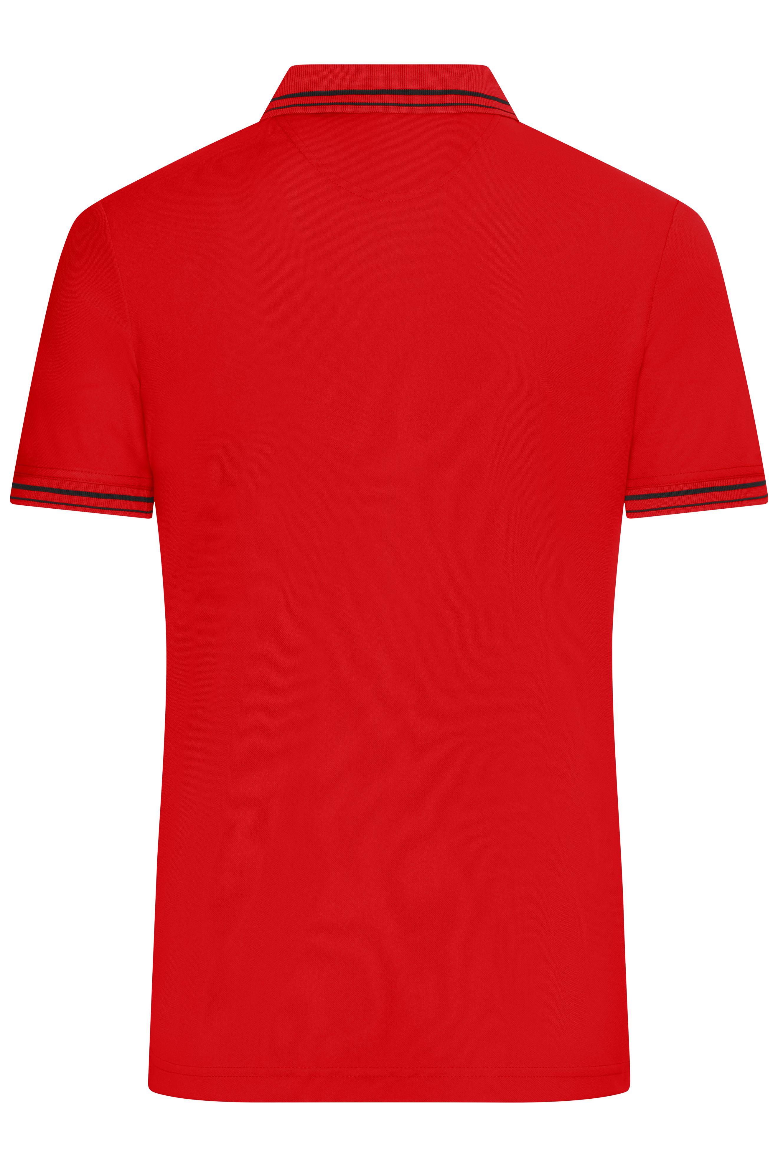 Men Men's Polo Red/black-Daiber