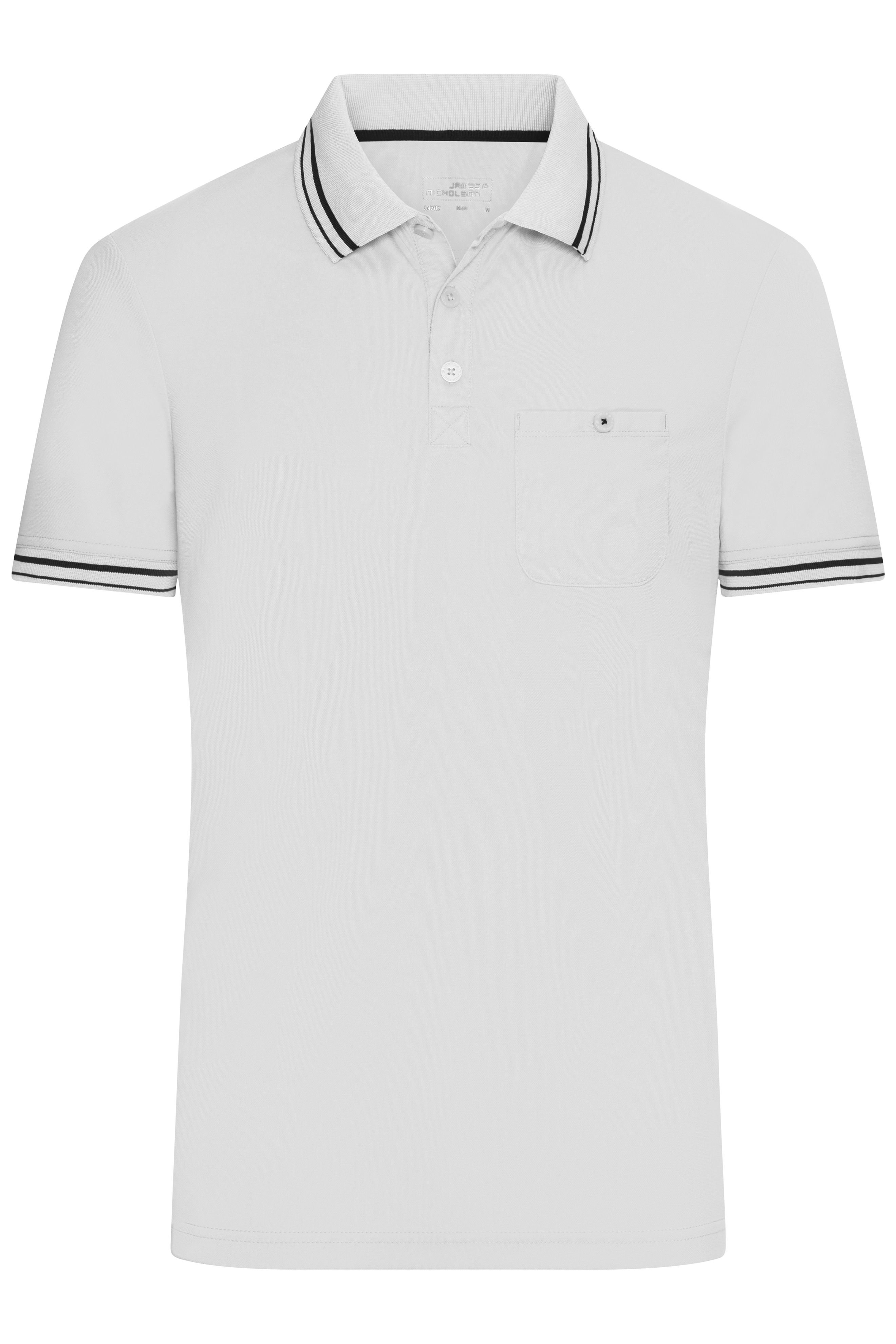 Men Men's Polo White/black-Daiber