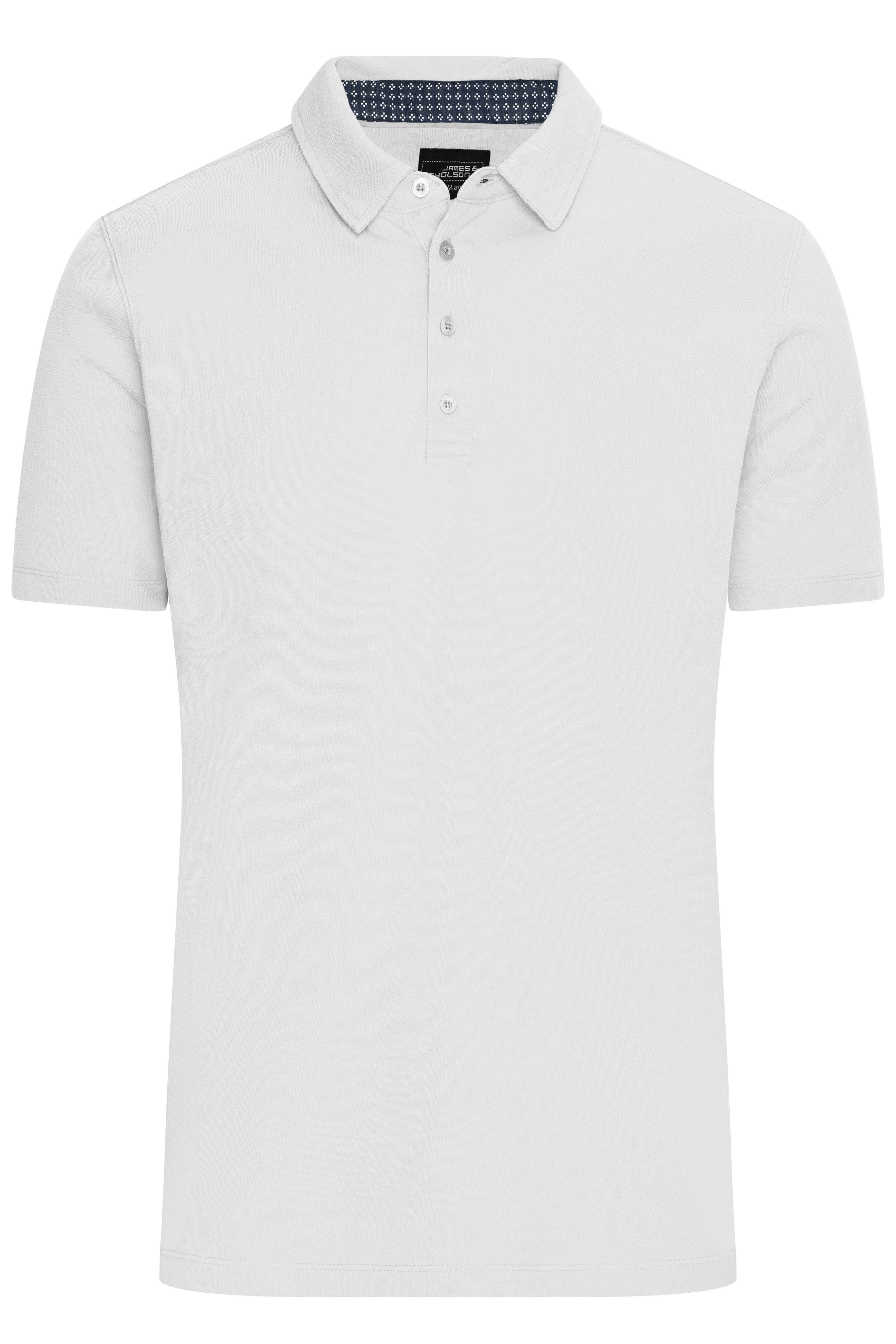 Men Men's Polo White/navy-white-Daiber