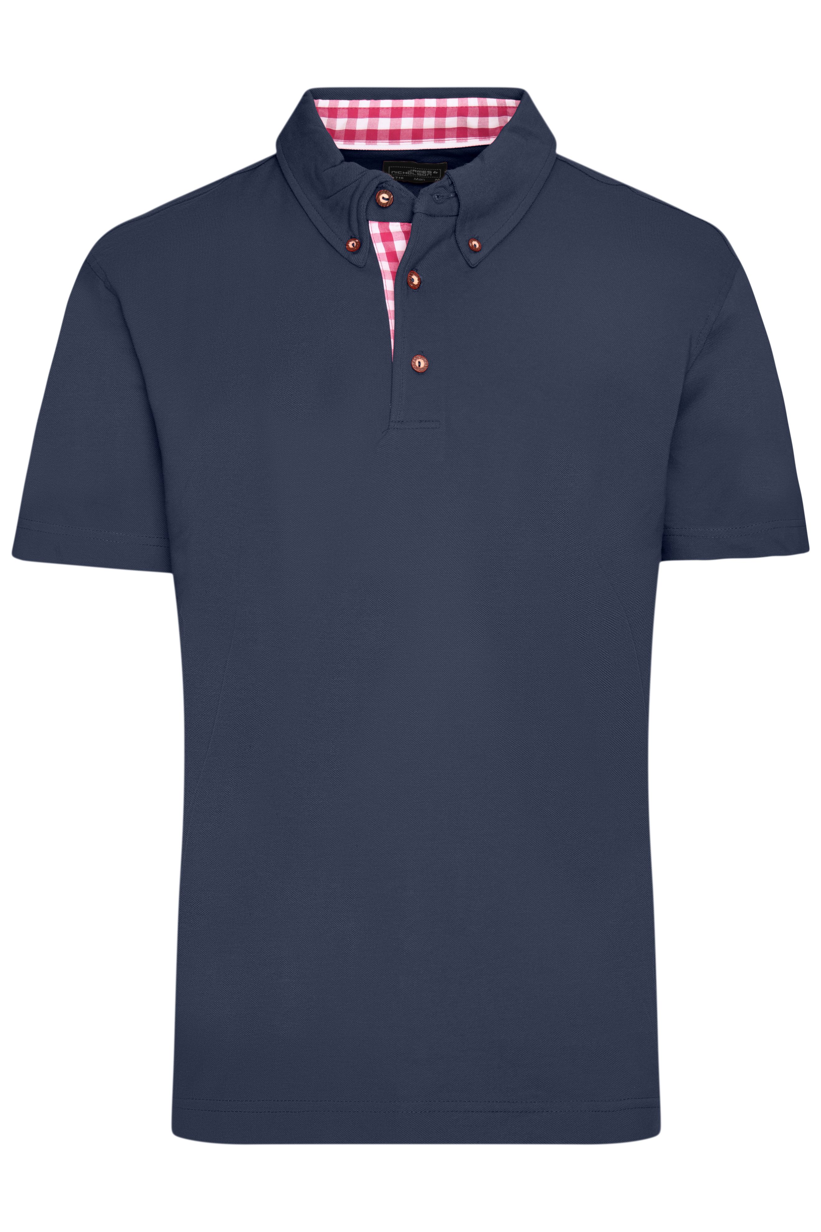 Herren Men's Traditional Polo Navy/red-white-Daiber
