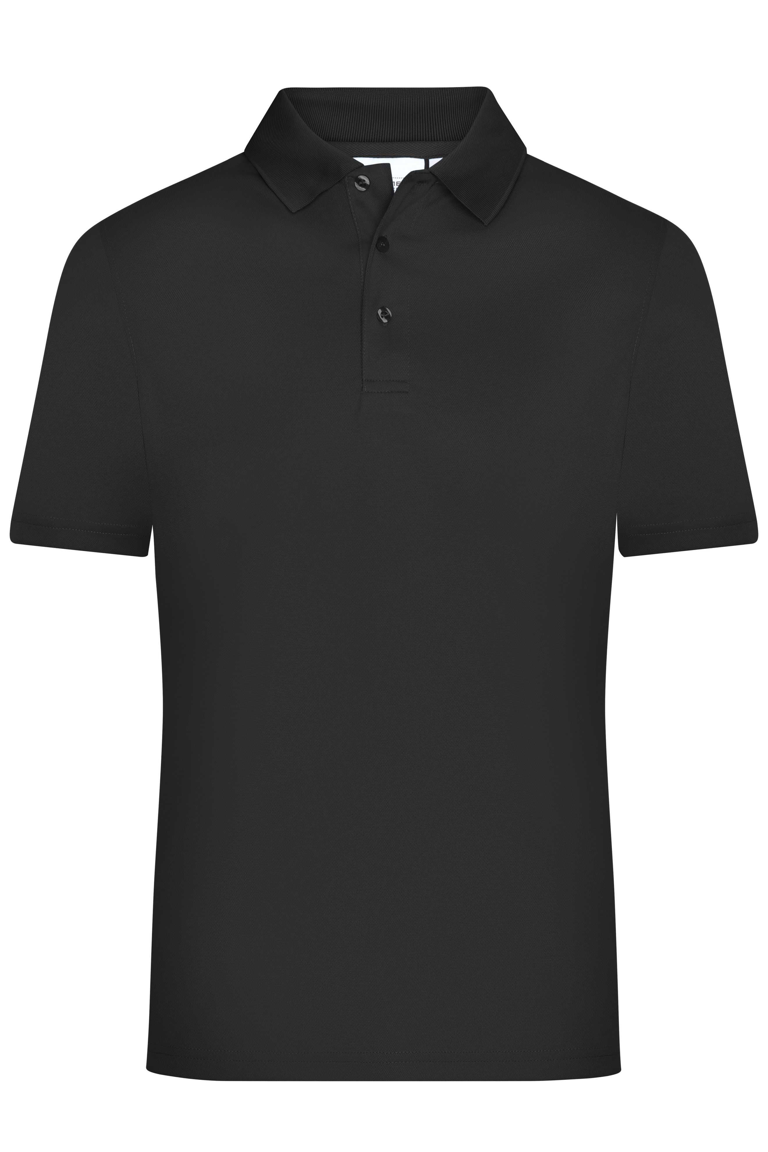 Herren Men's Active Polo Black-Daiber