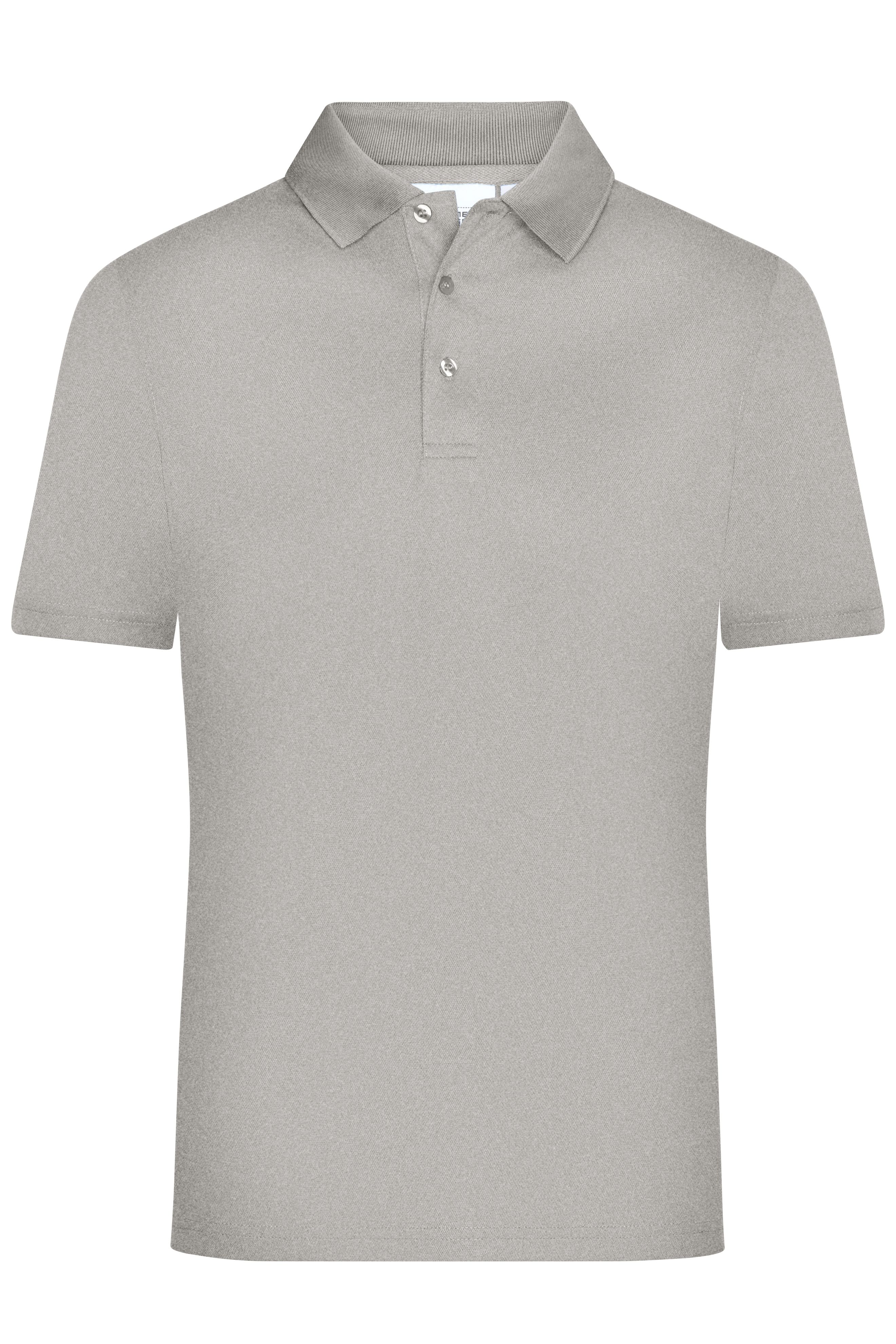Homme Polo micro polyester homme Mélange-clair-Daiber