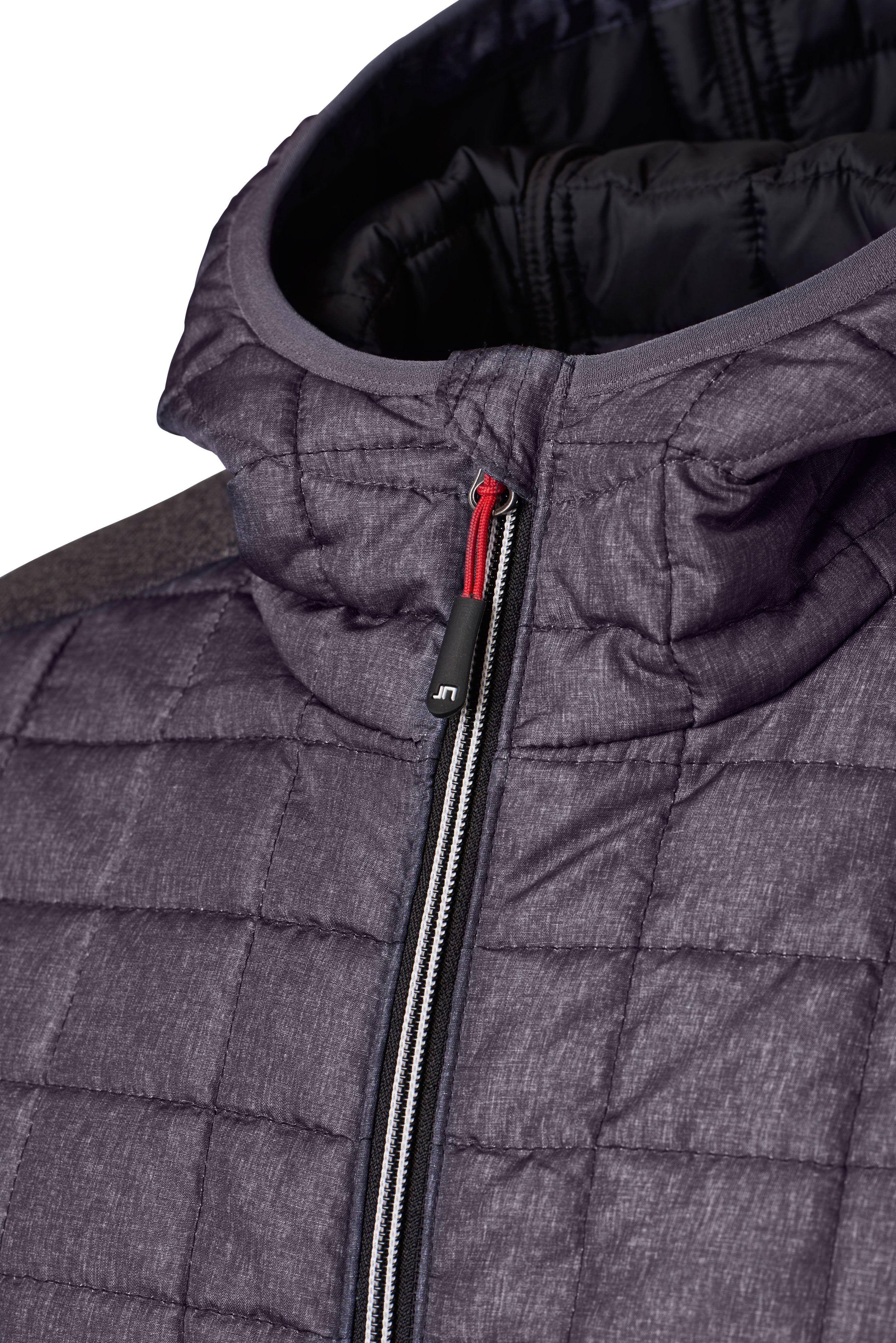 Men Men's Knitted Hybrid Jacket Grey-melange/anthracite-melange-Daiber