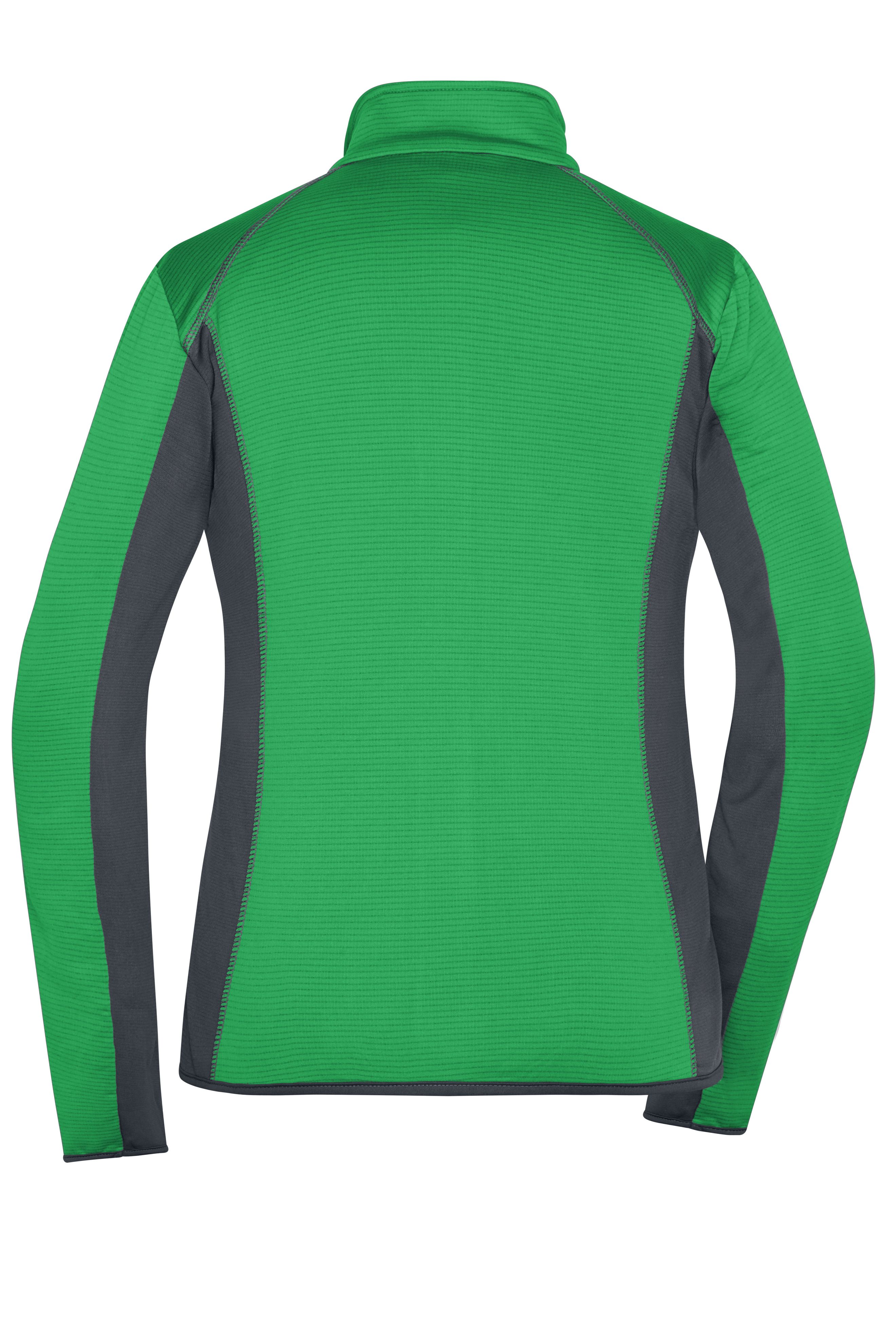 Damen Ladies' Structure Fleece Jacket Fern-green/carbon-Daiber
