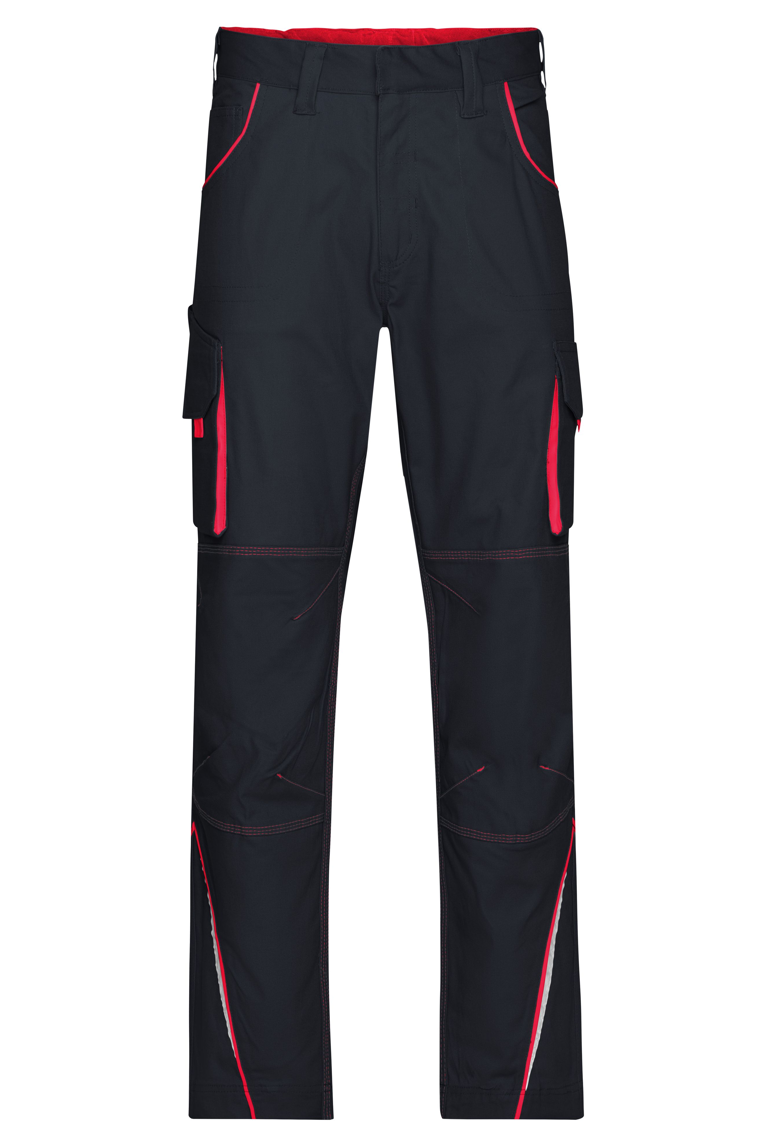 Unisex Workwear Pants - COLOR - Carbon/red-Daiber