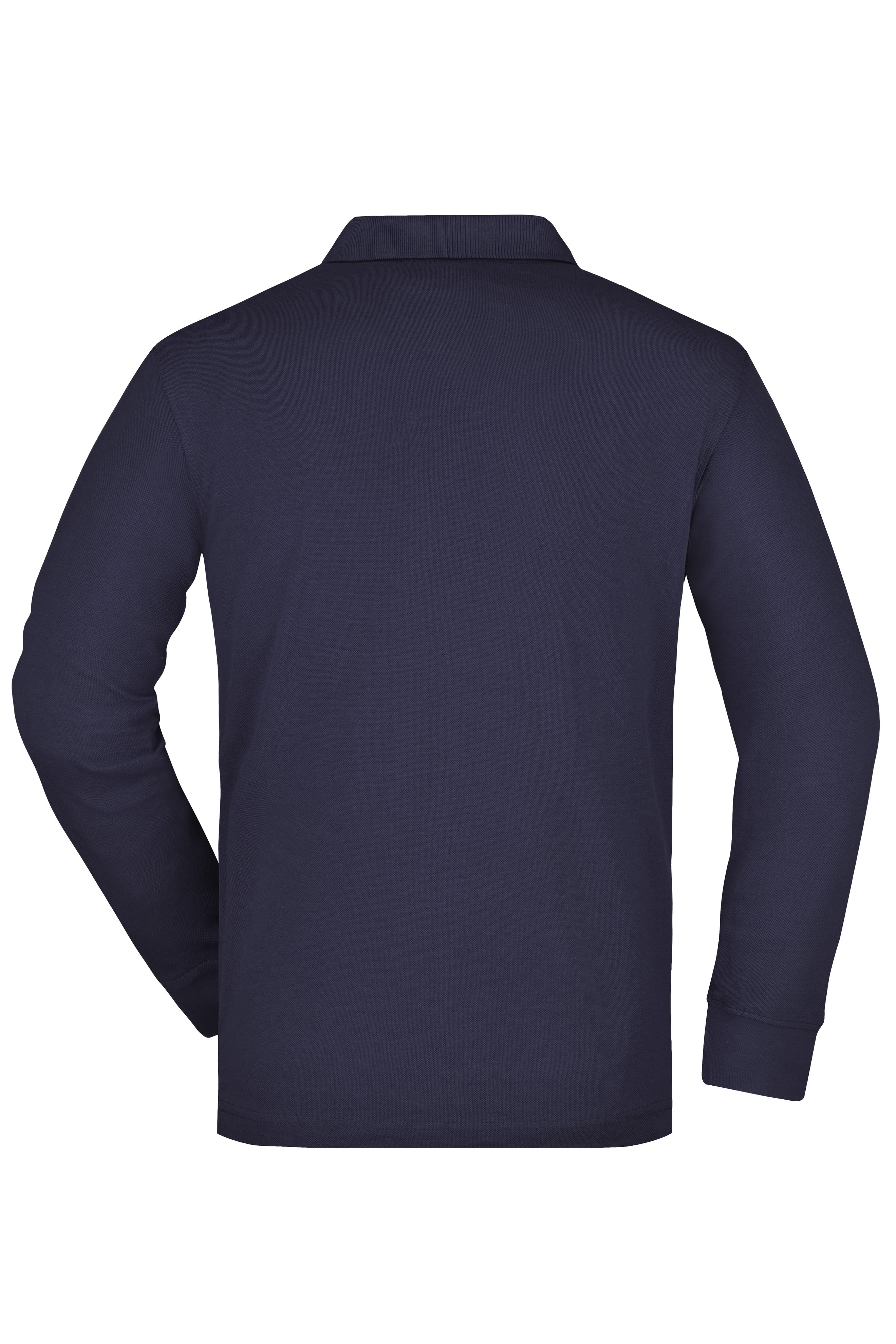 Herren Men's Workwear Polo Pocket Longsleeve Navy-Daiber