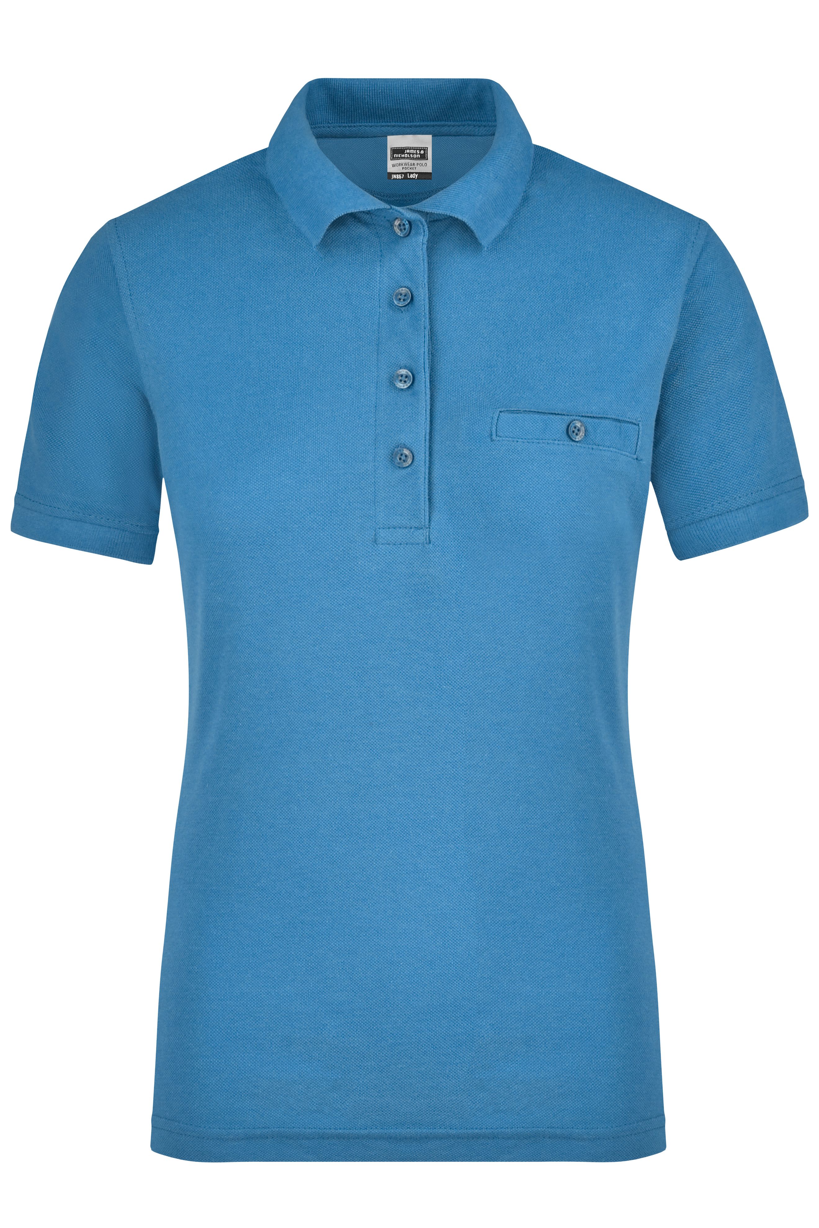 Ladies Ladies' Workwear Polo Pocket Aqua-Daiber