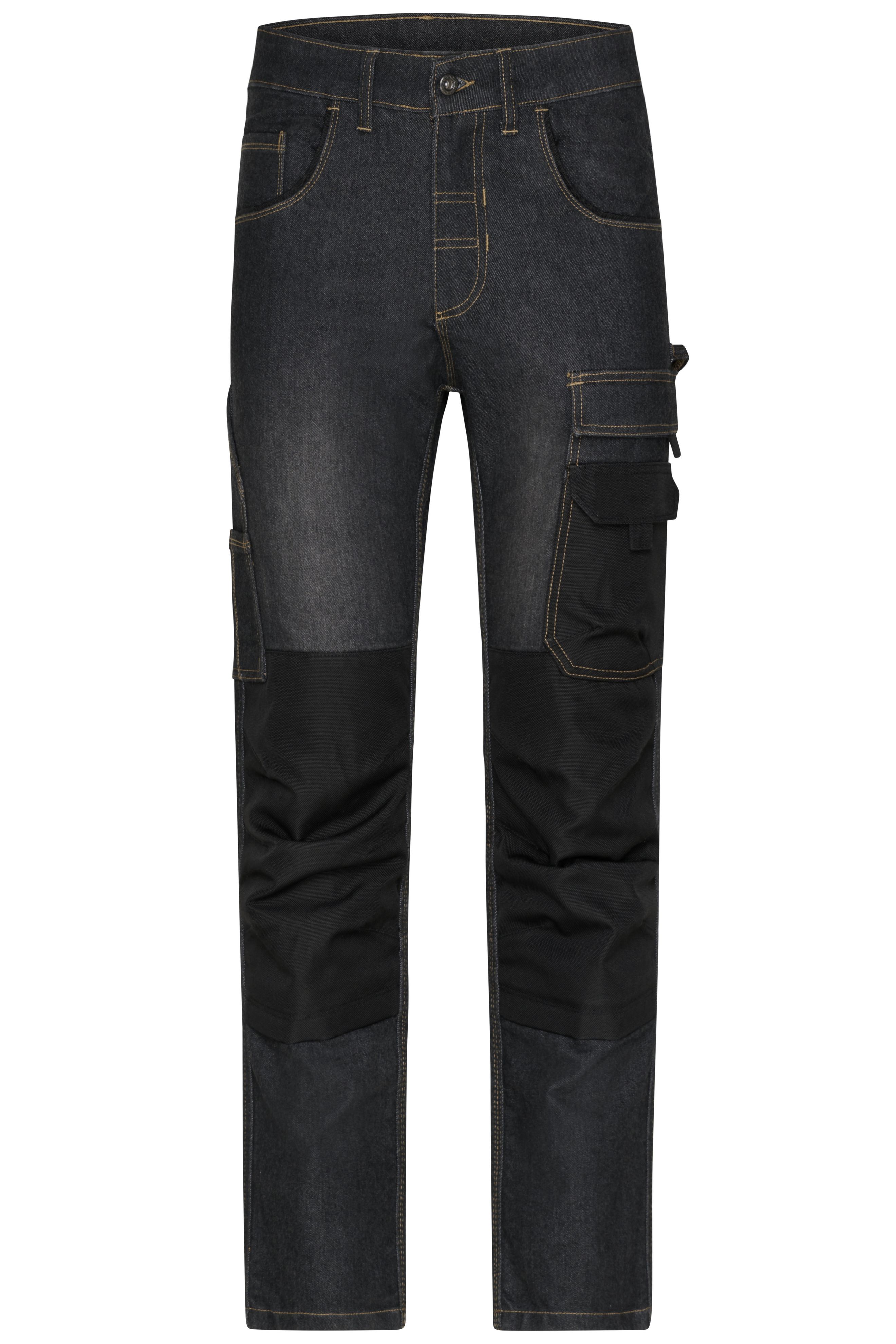 Unisex Workwear Stretch-Jeans Black-denim-Daiber