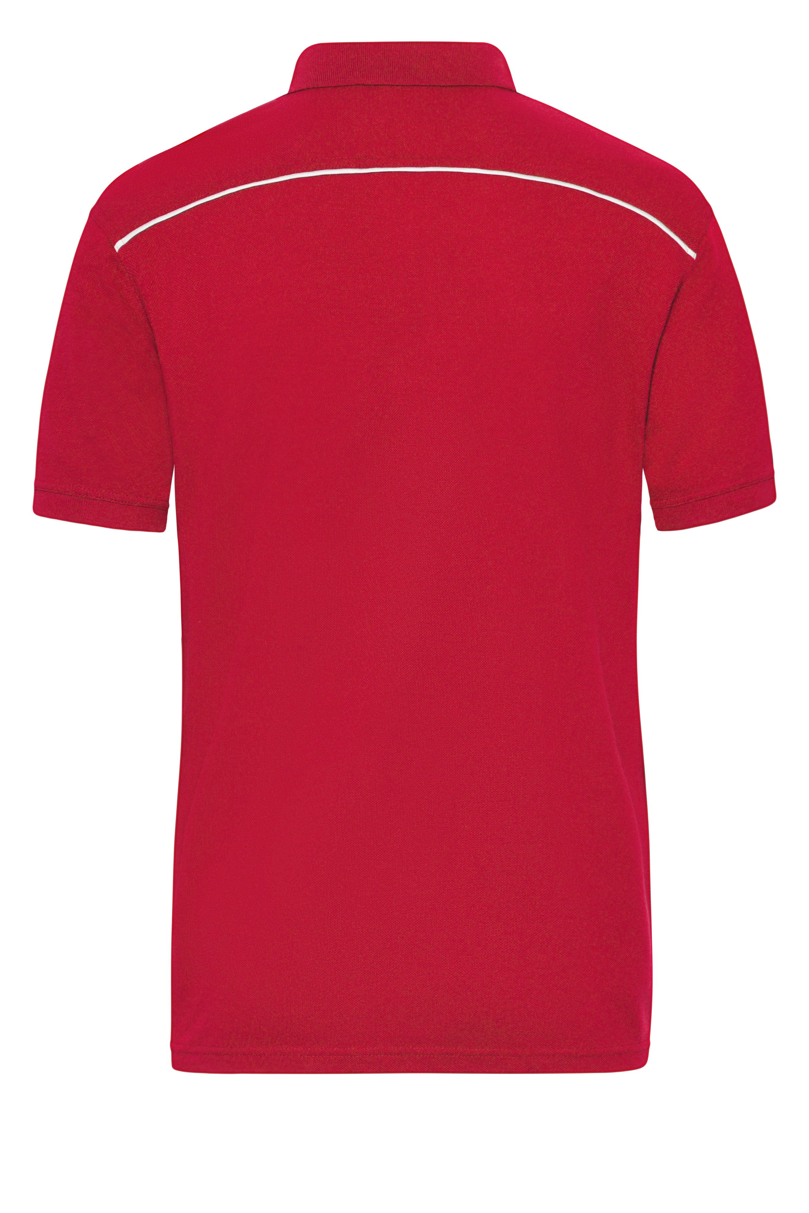Men Men's Workwear Polo - SOLID - Red-Daiber