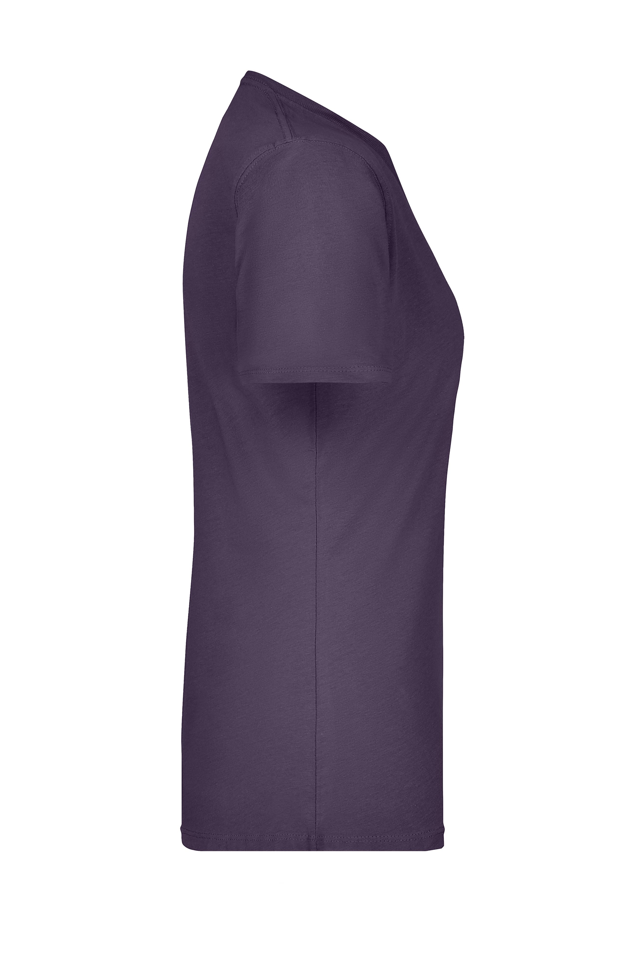 Damen Ladies' Basic-T Aubergine-Daiber