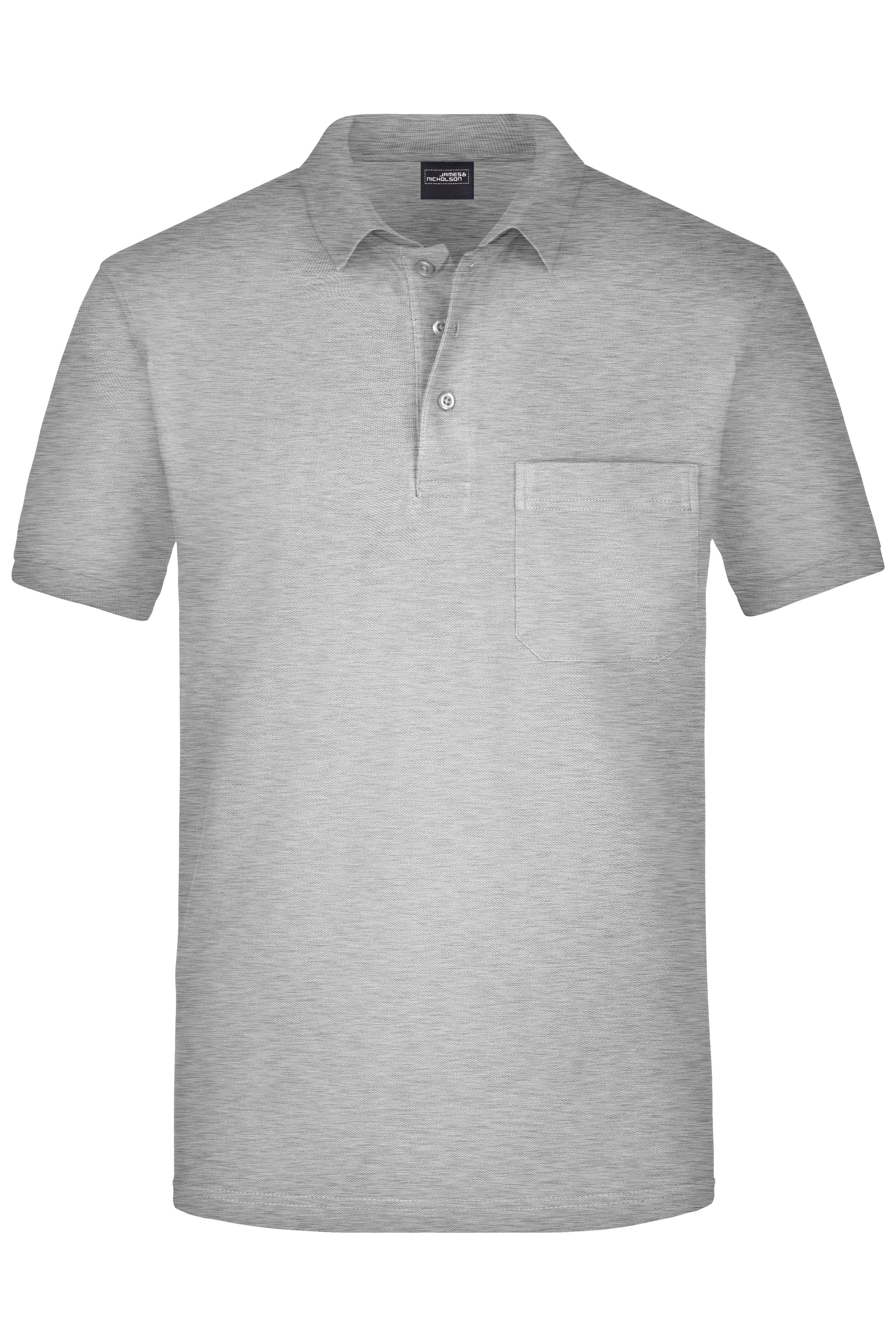 Men Men's Polo Pocket Ash-Daiber