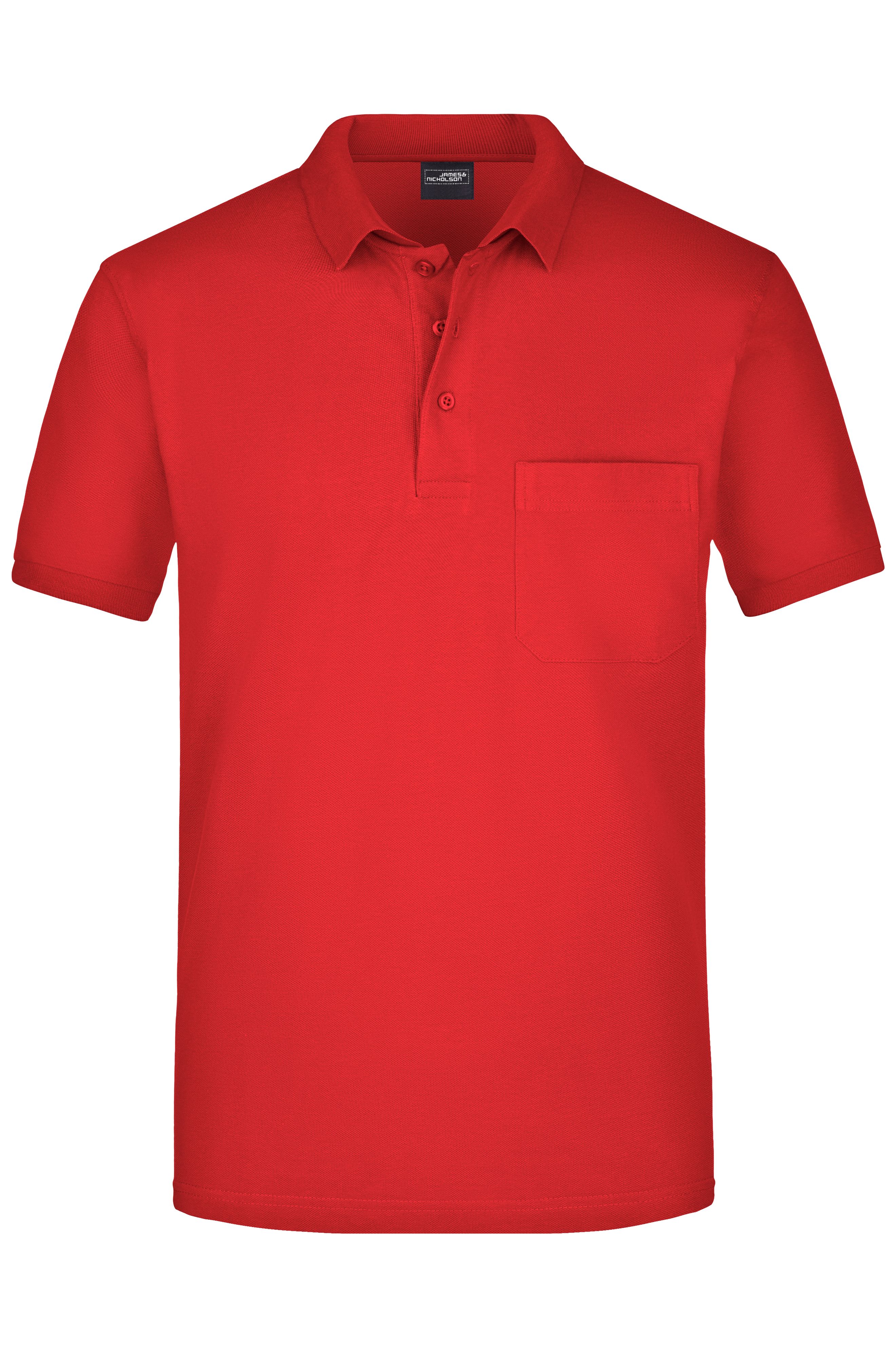 Herren Men's Polo Pocket Red-Daiber