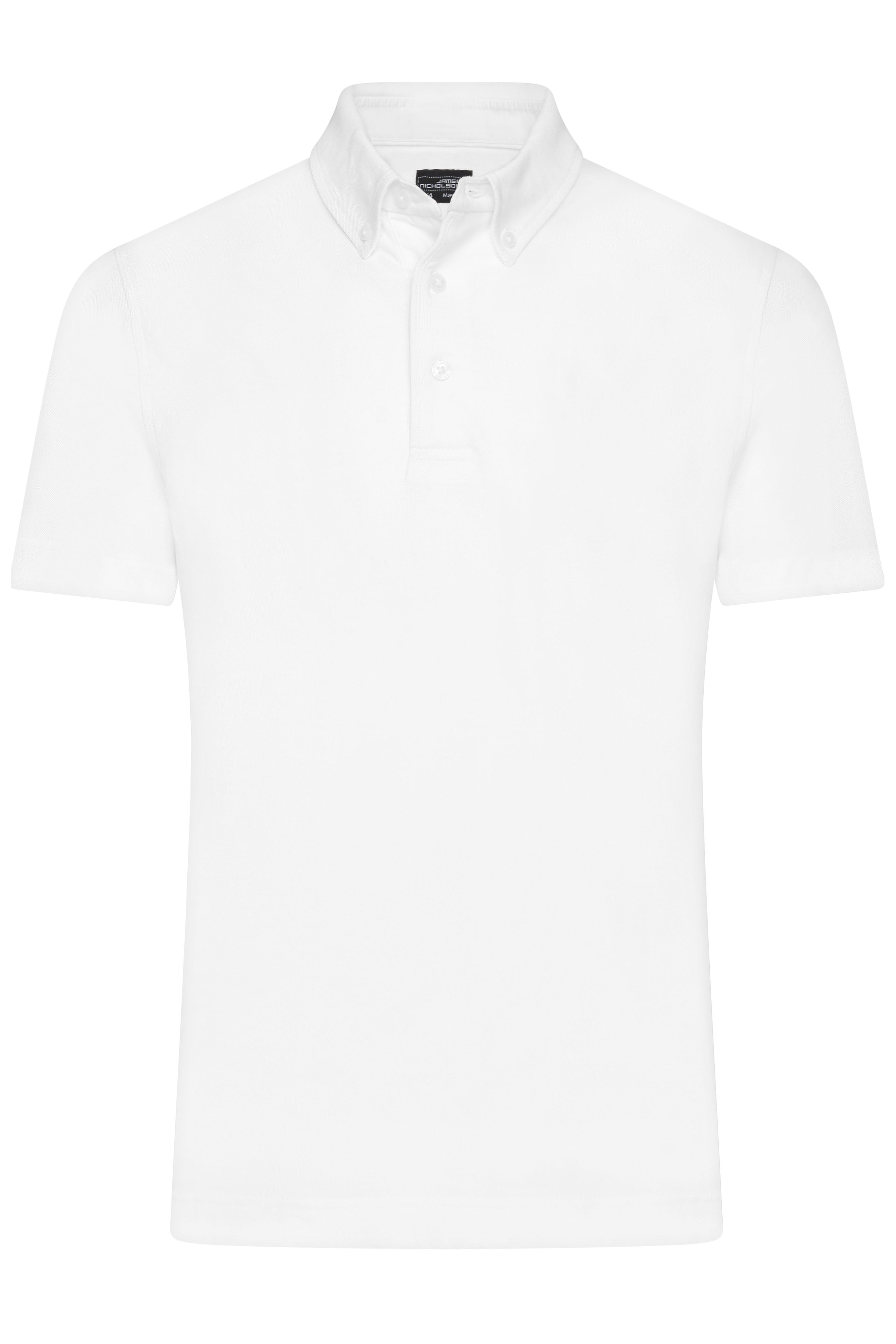 Men Men's Plain Polo White-Daiber