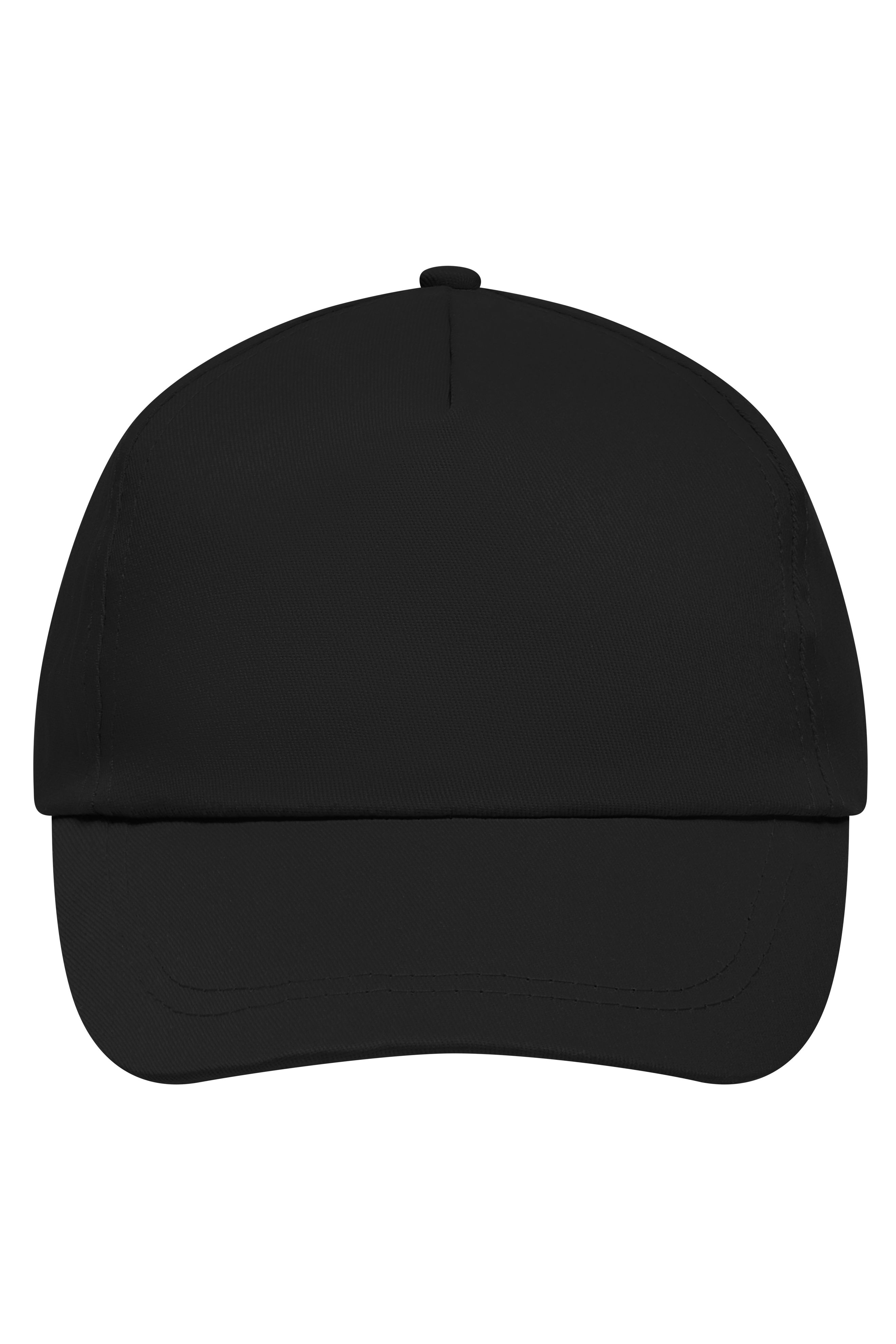 Unisex 5 Panel Promo Cap Lightly Laminated Black-Daiber
