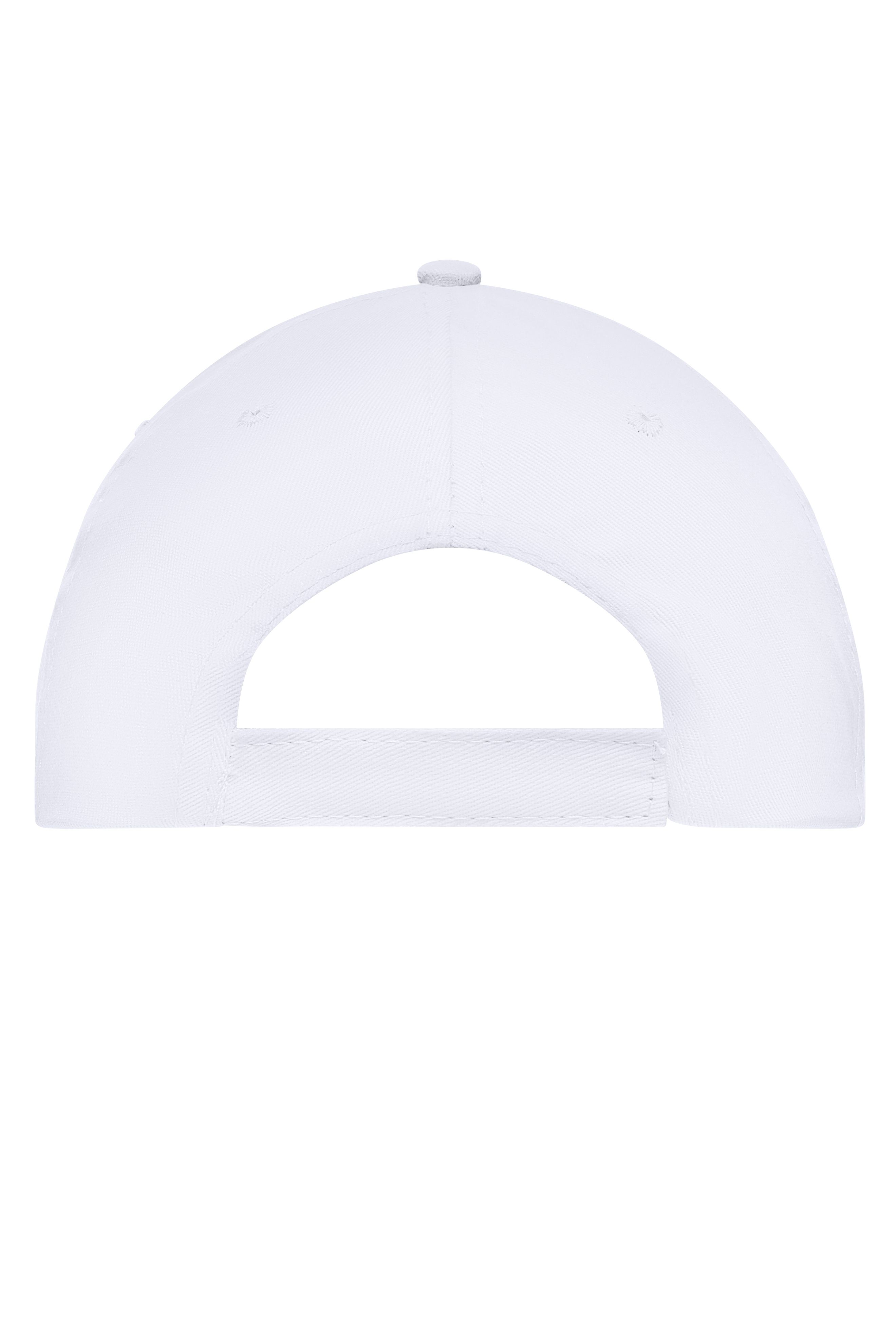 Unisex 5 Panel Promo Cap Lightly Laminated White-Daiber
