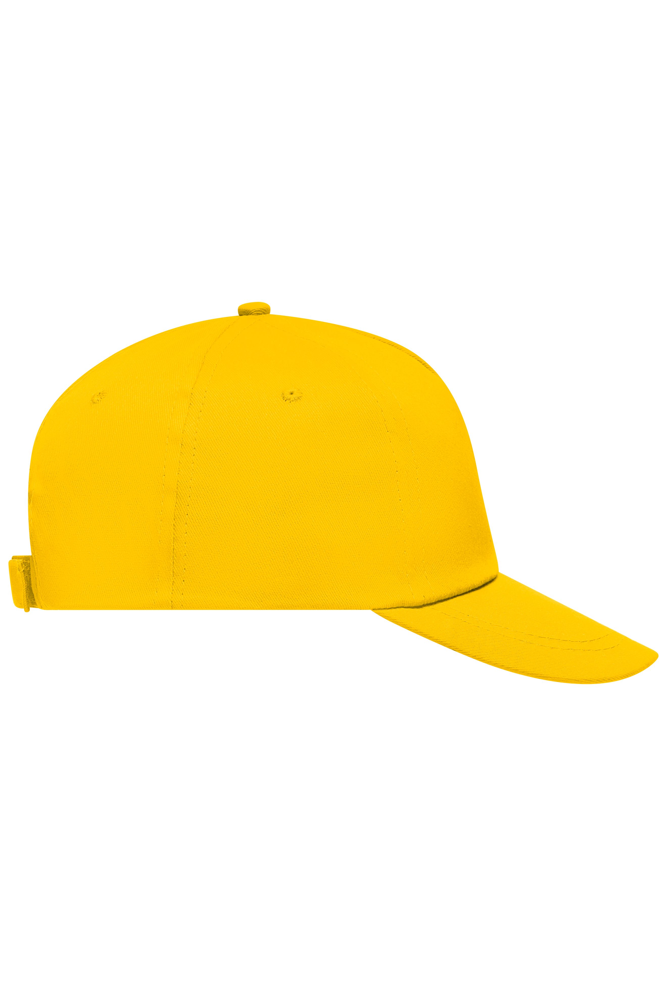 Unisex 5 Panel Promo Cap Lightly Laminated Gold-yellow-Daiber