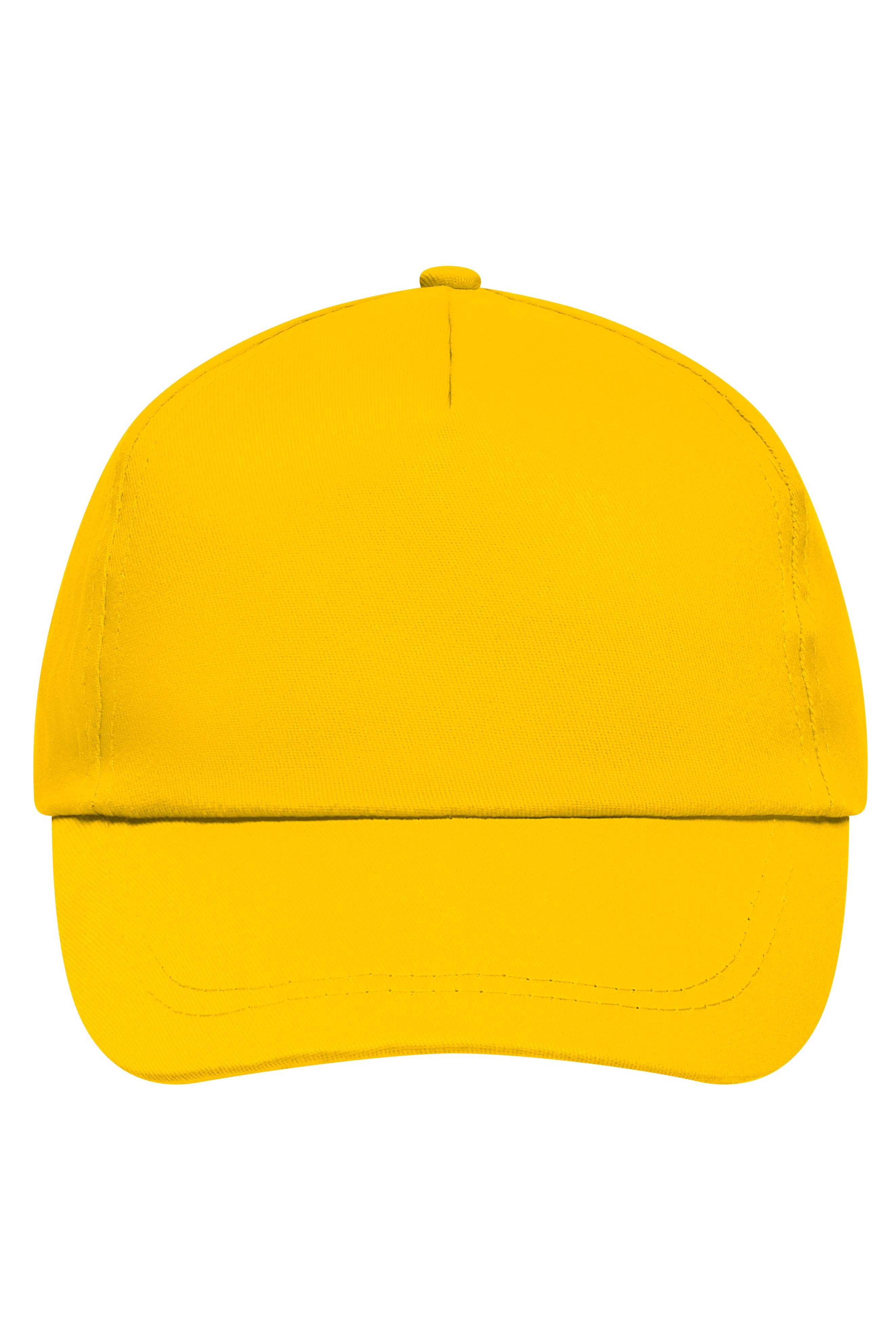 Unisex 5 Panel Promo Cap Lightly Laminated Gold-yellow-Daiber