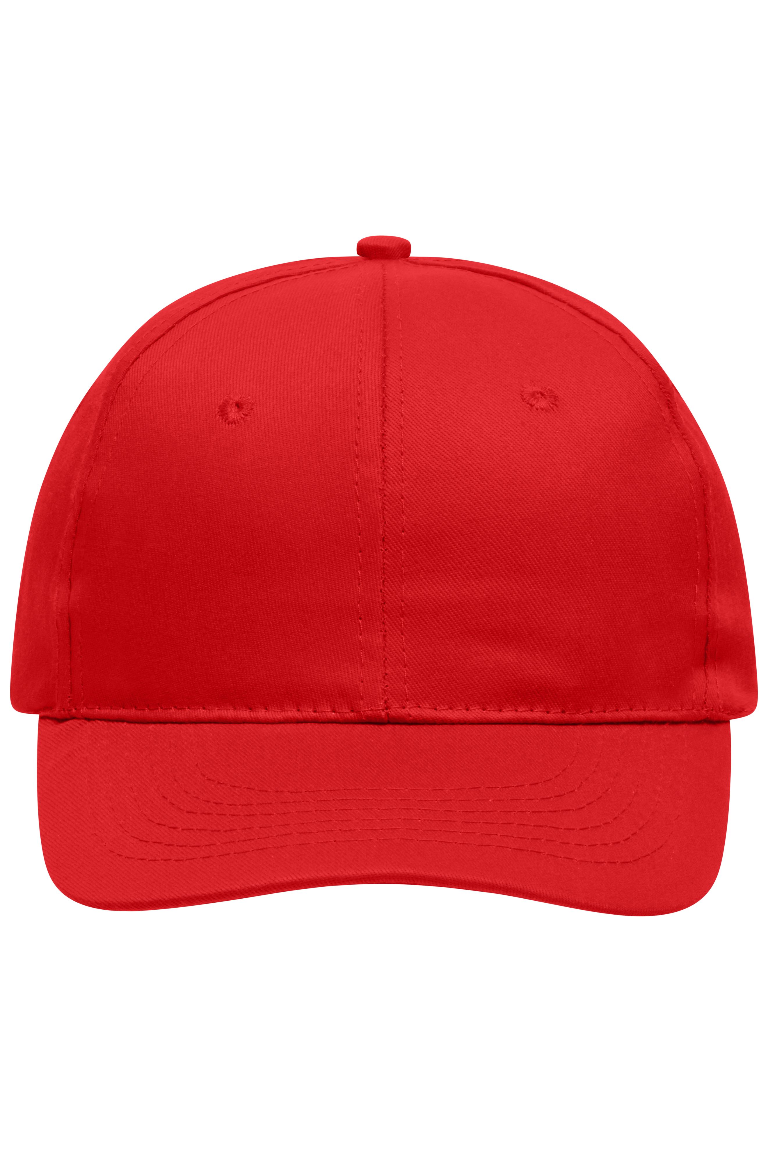 Unisexe Casquette 6 coton twill Rouge-vif-Daiber