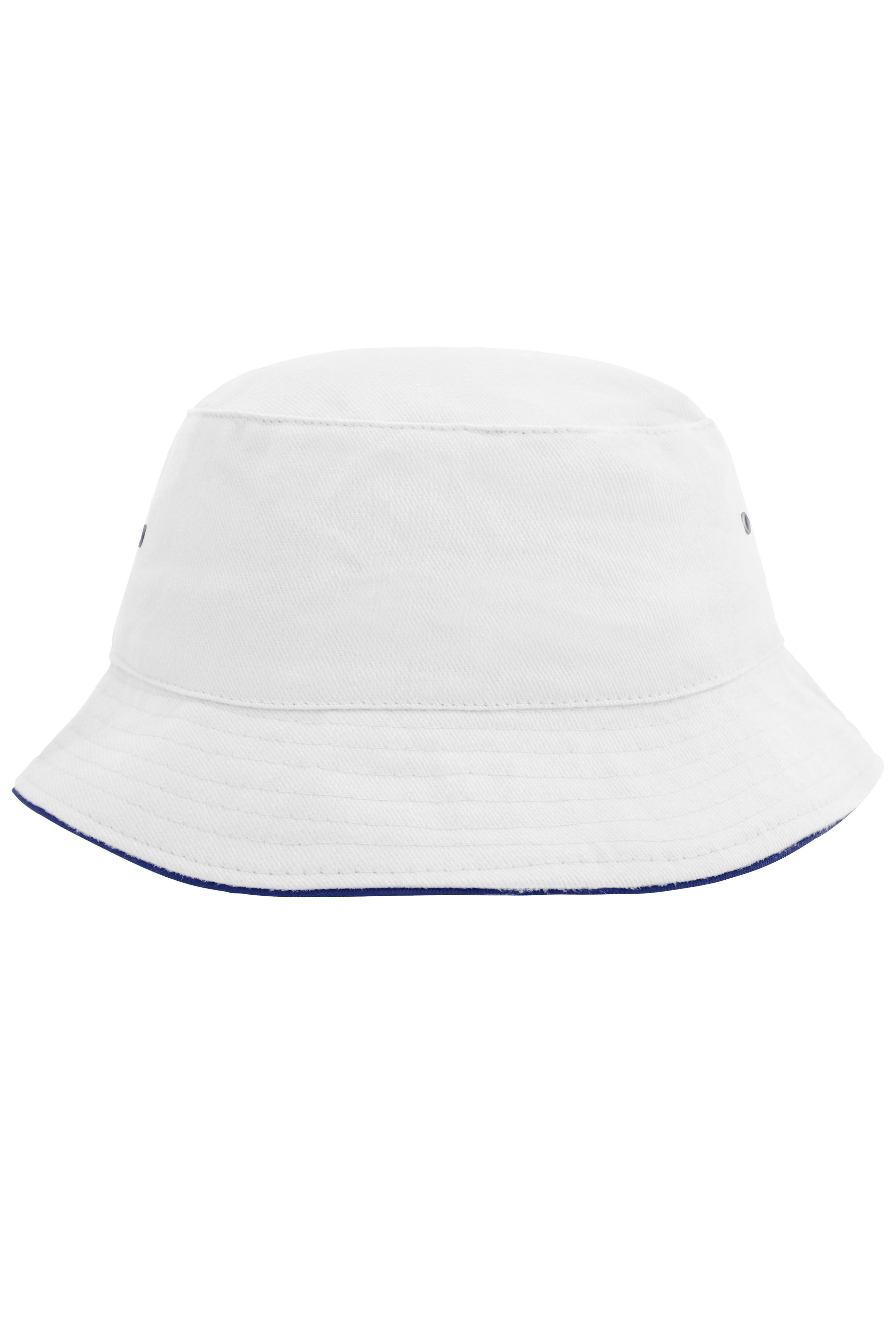 Unisex Fisherman Piping Hat White/navy-Daiber