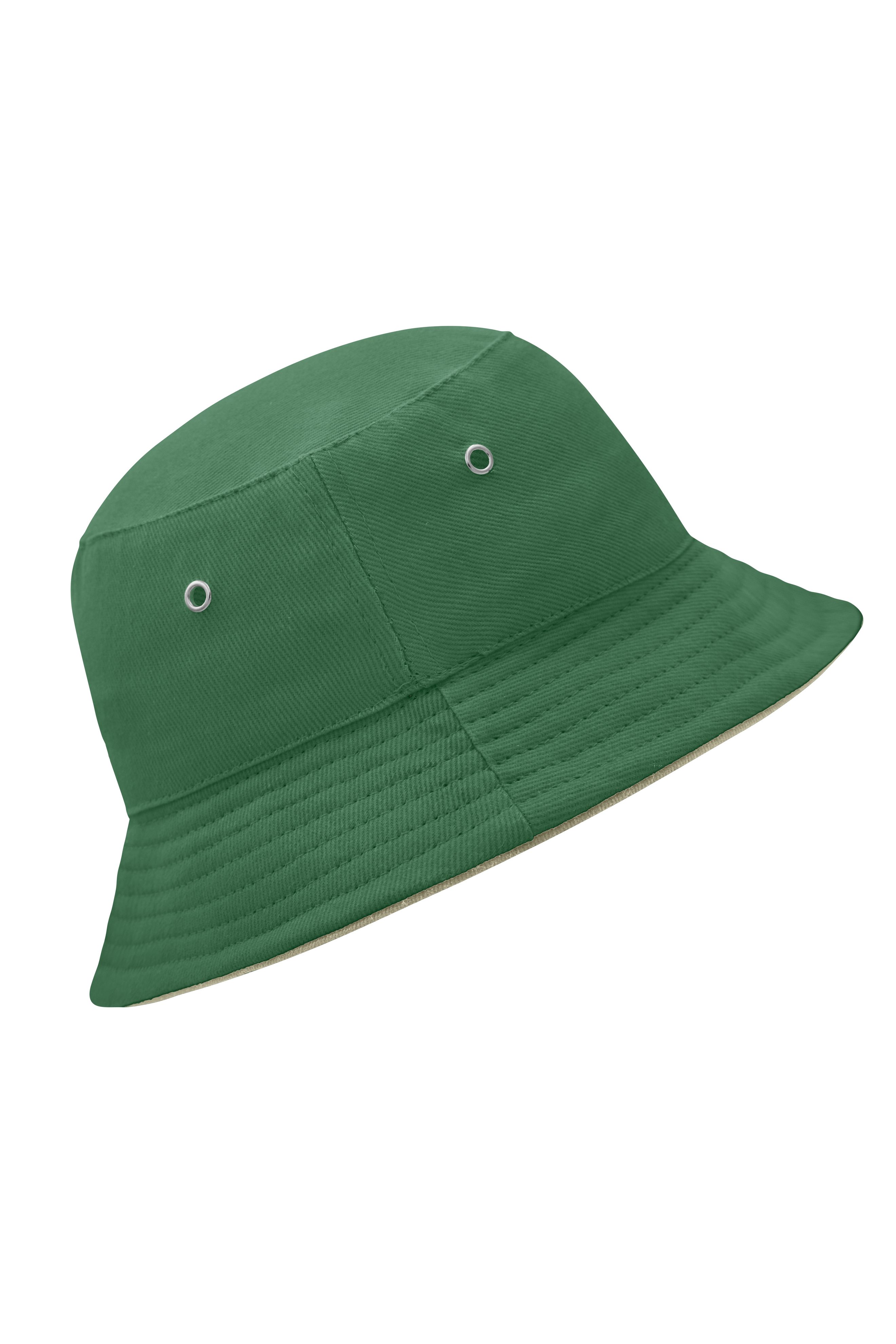 Kinder Fisherman Piping Hat for Kids Dark-green/beige-Daiber