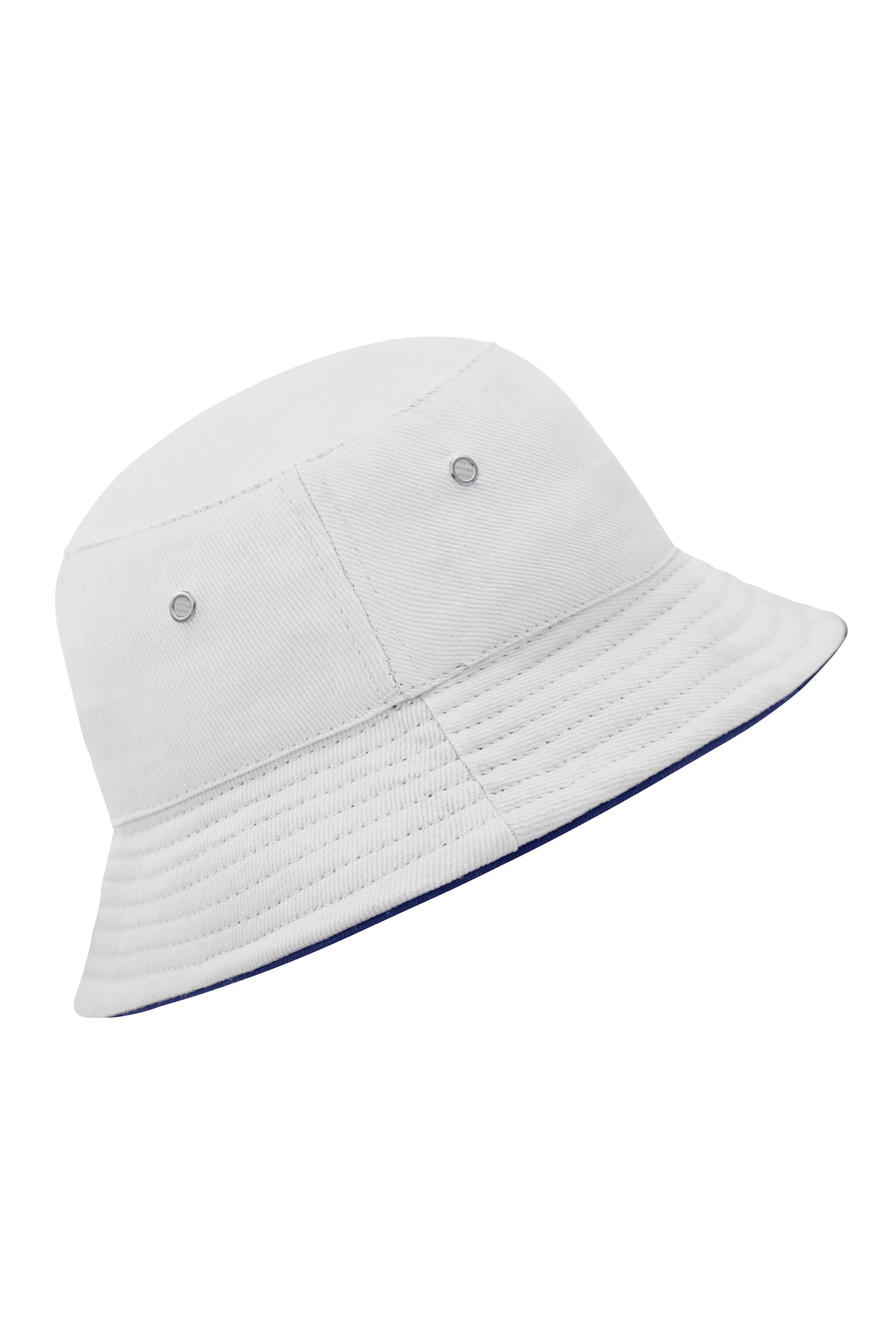 Kids Fisherman Piping Hat for Kids White/navy-Daiber