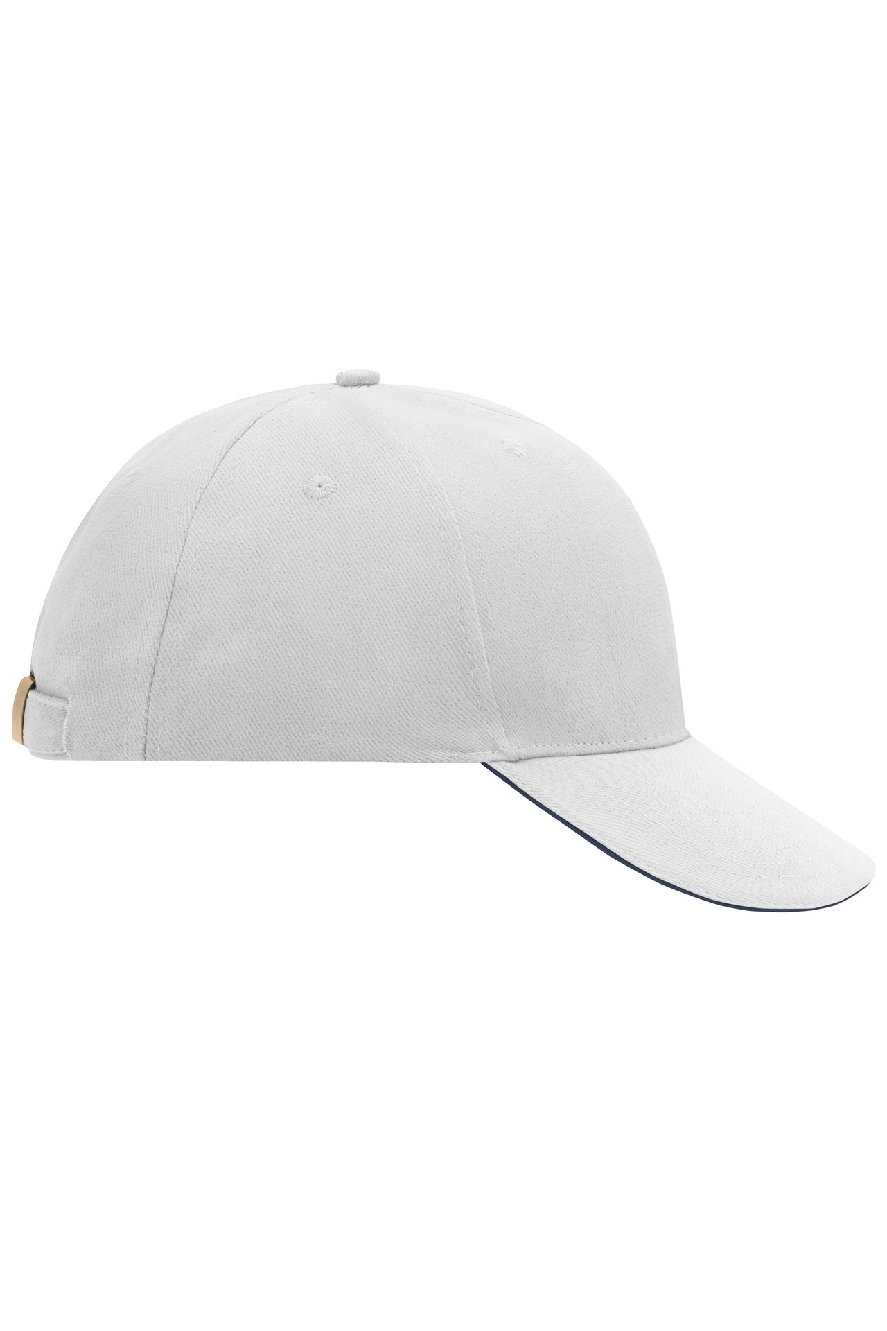 Unisex 6 Panel Sandwich Cap White/navy-Daiber