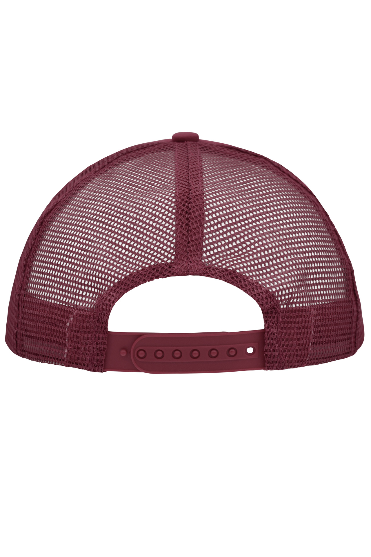 Unisex 5 Panel Polyester Mesh Cap Burgundy-Daiber