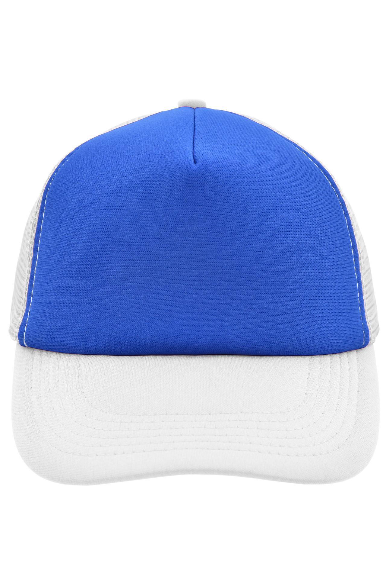 Unisex 5 Panel Polyester Mesh Cap Royal/white-Daiber