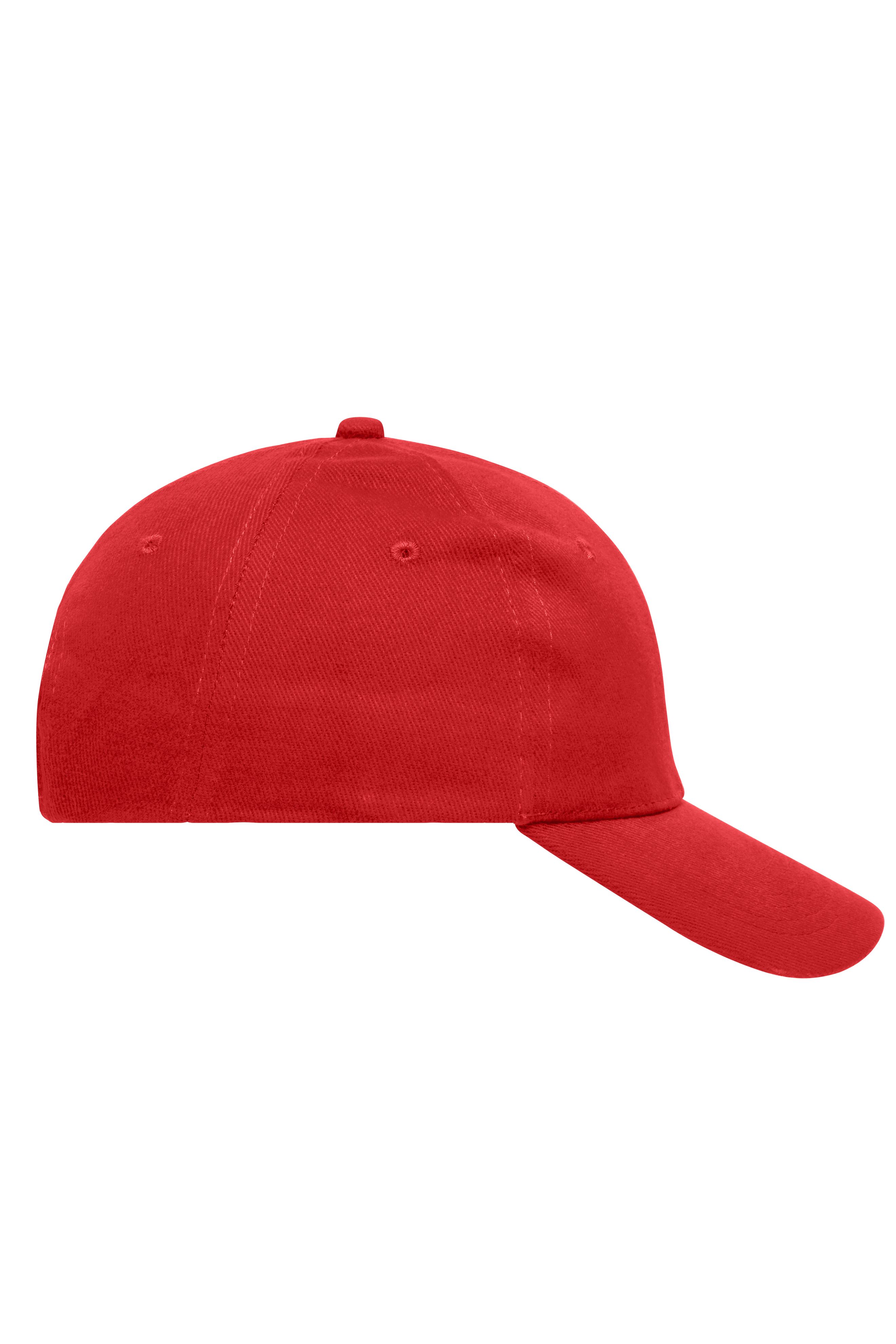 Unisex 6 Panel Cap Heavy Cotton Red-Daiber