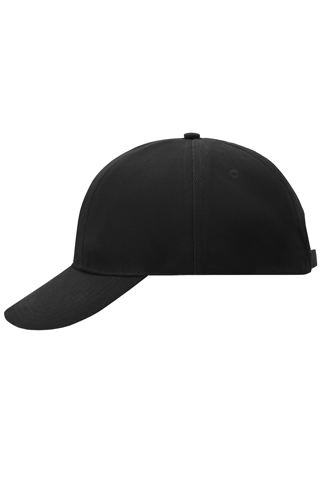 Unisex Turned 6 Panel Cap Laminated Black-Daiber