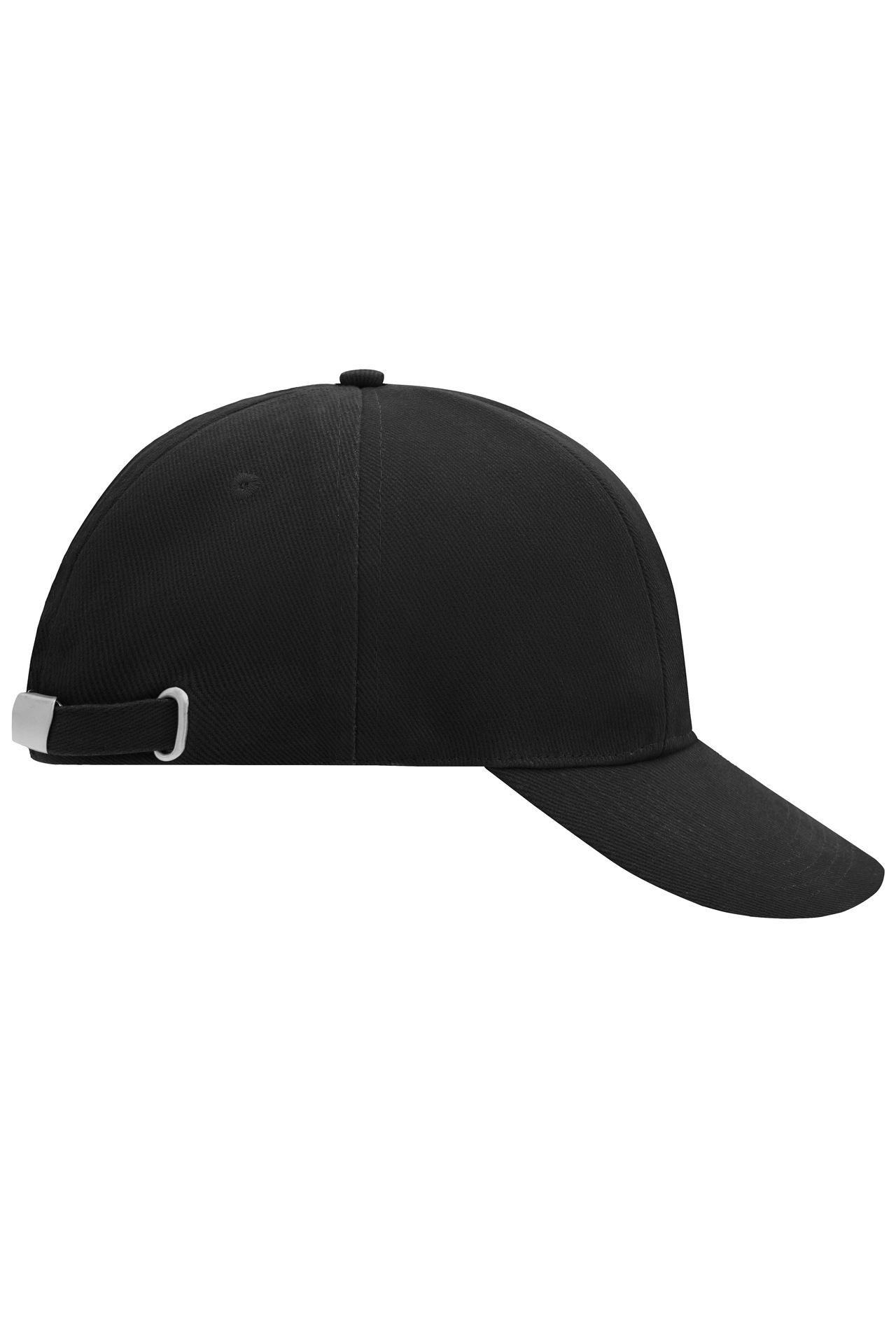 Unisex Turned 6 Panel Cap Laminated Black-Daiber