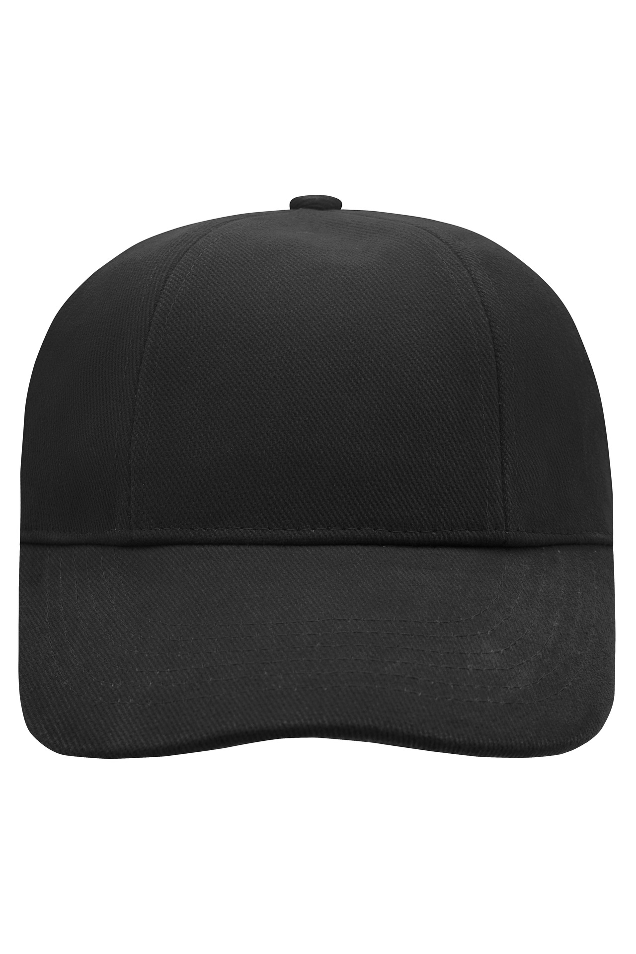 Unisex Turned 6 Panel Cap Laminated Black-Daiber