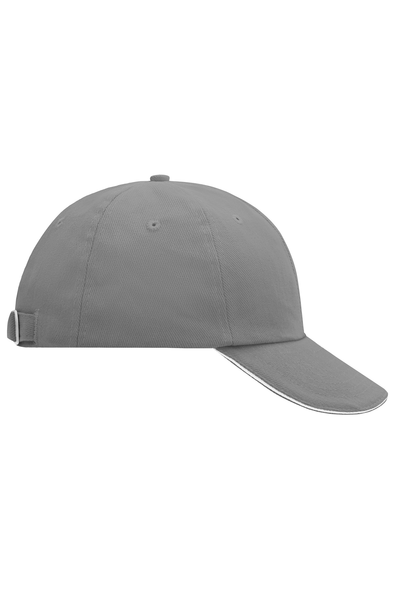 Unisex 6 Panel Raver Sandwich Cap Dark-grey/white-Daiber