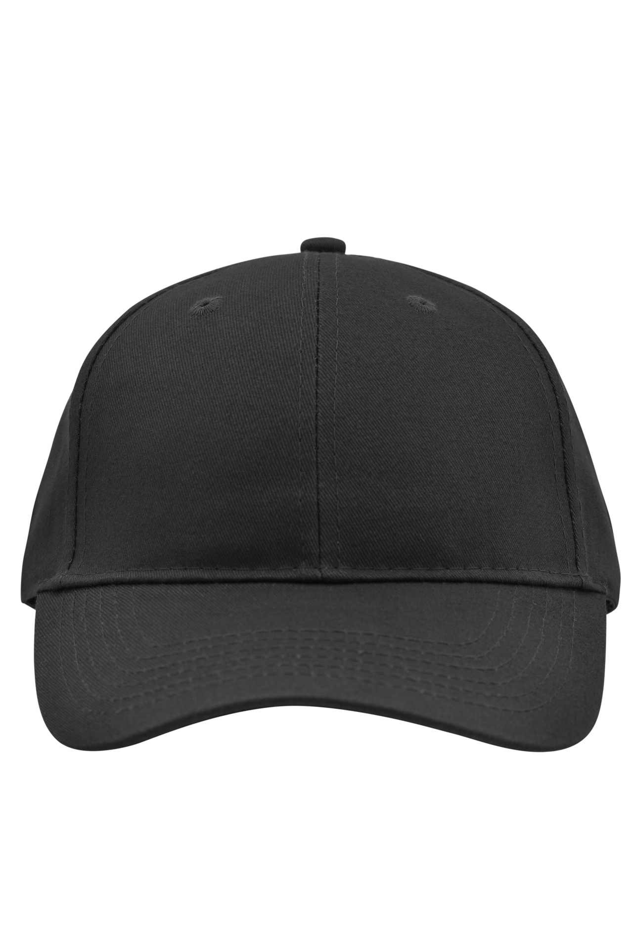 Unisex Brushed 6 Panel Cap Black-Daiber