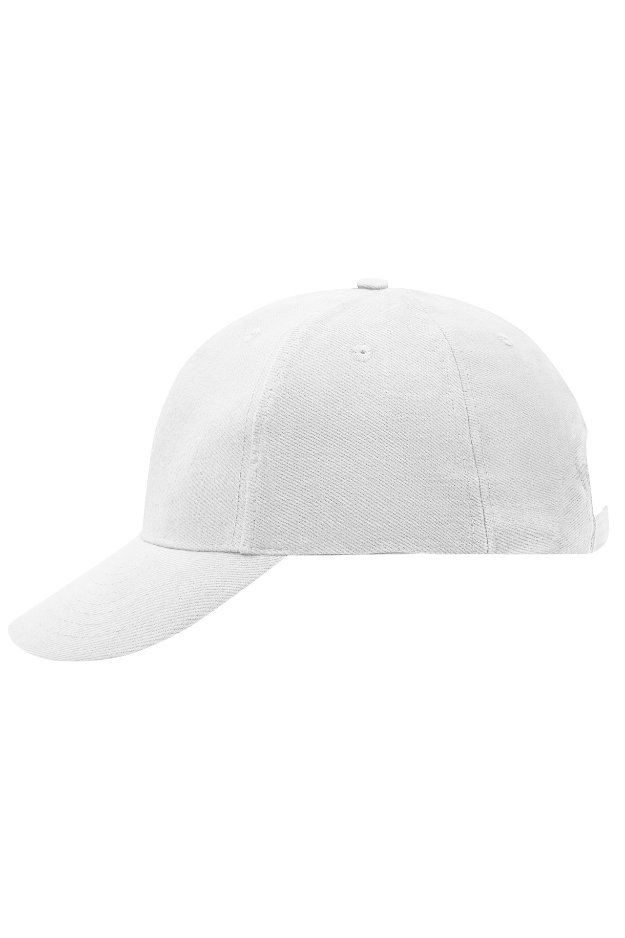 Unisex 6 Panel Raver Cap Laminated White-Daiber