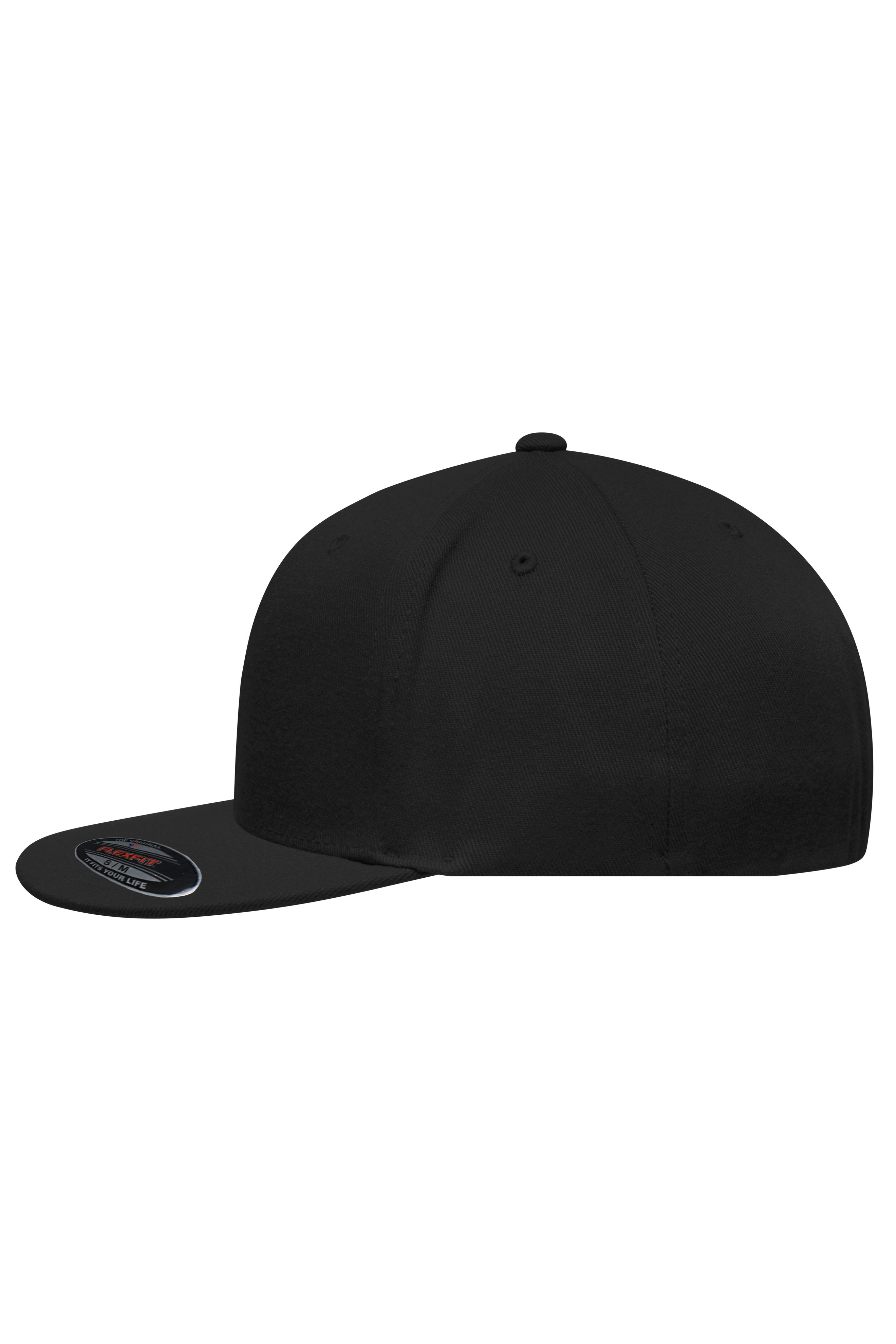 Unisex Flexfit® Flat Peak Cap Black-Daiber