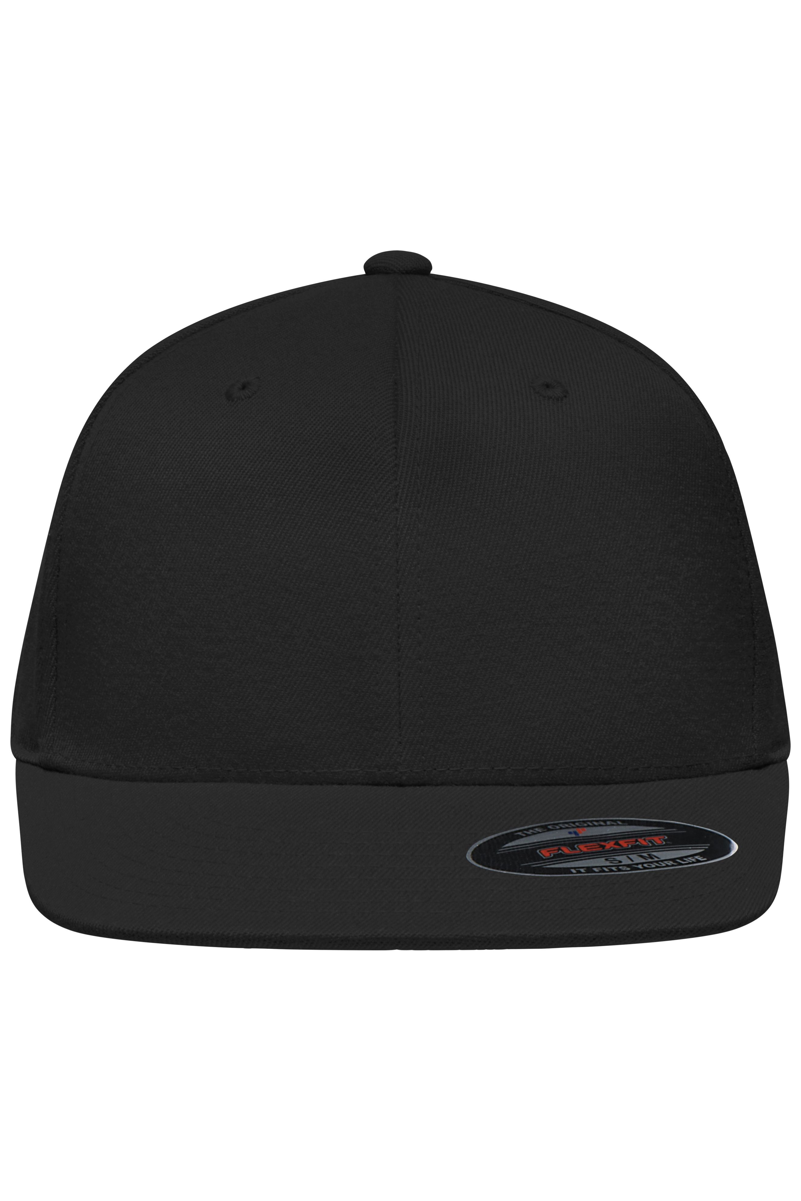 Unisex Flexfit® Flat Peak Cap Black-Daiber
